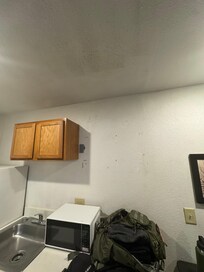 Holes and missing cabinets
