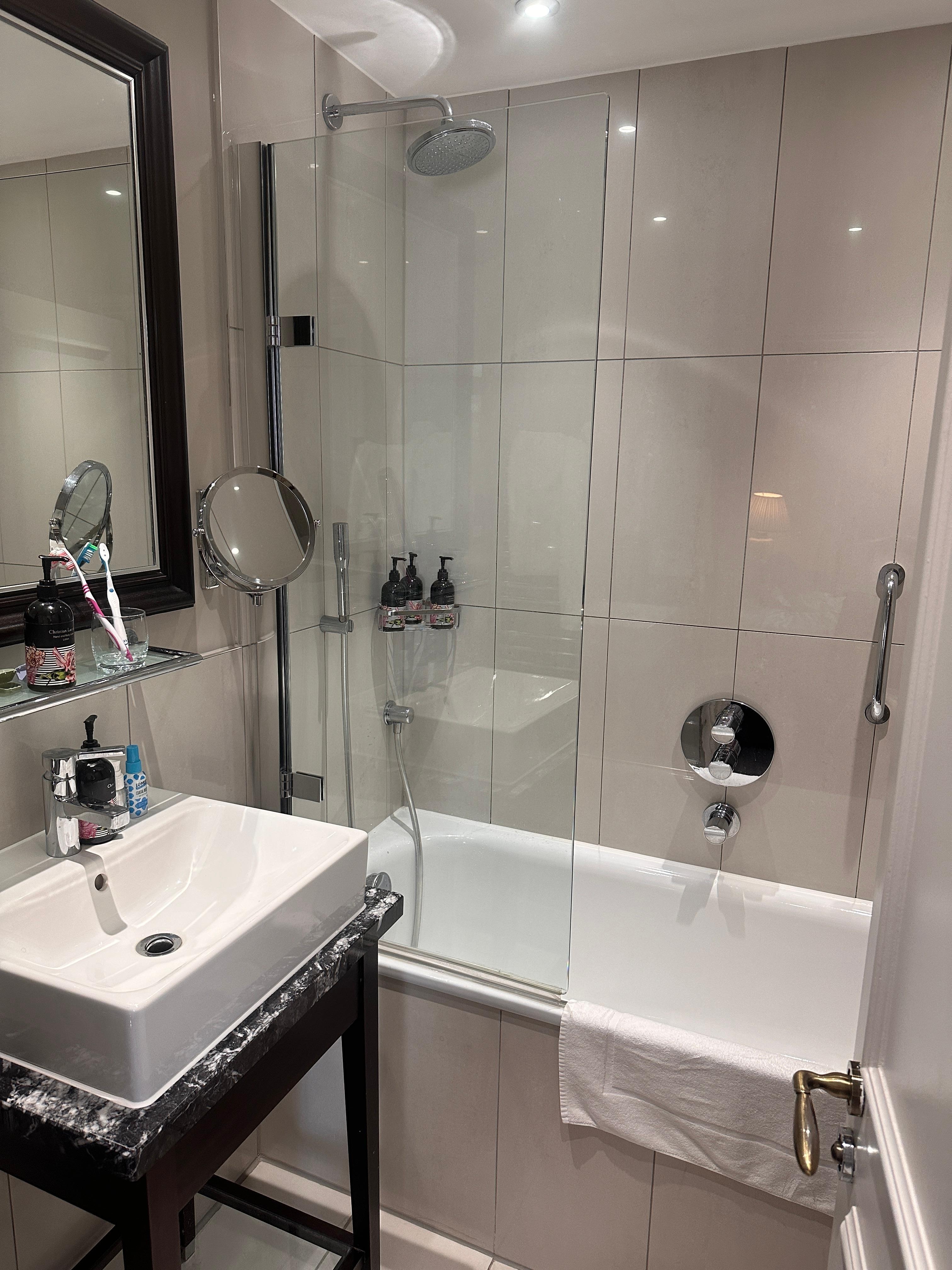 Bathroom was bright and clean