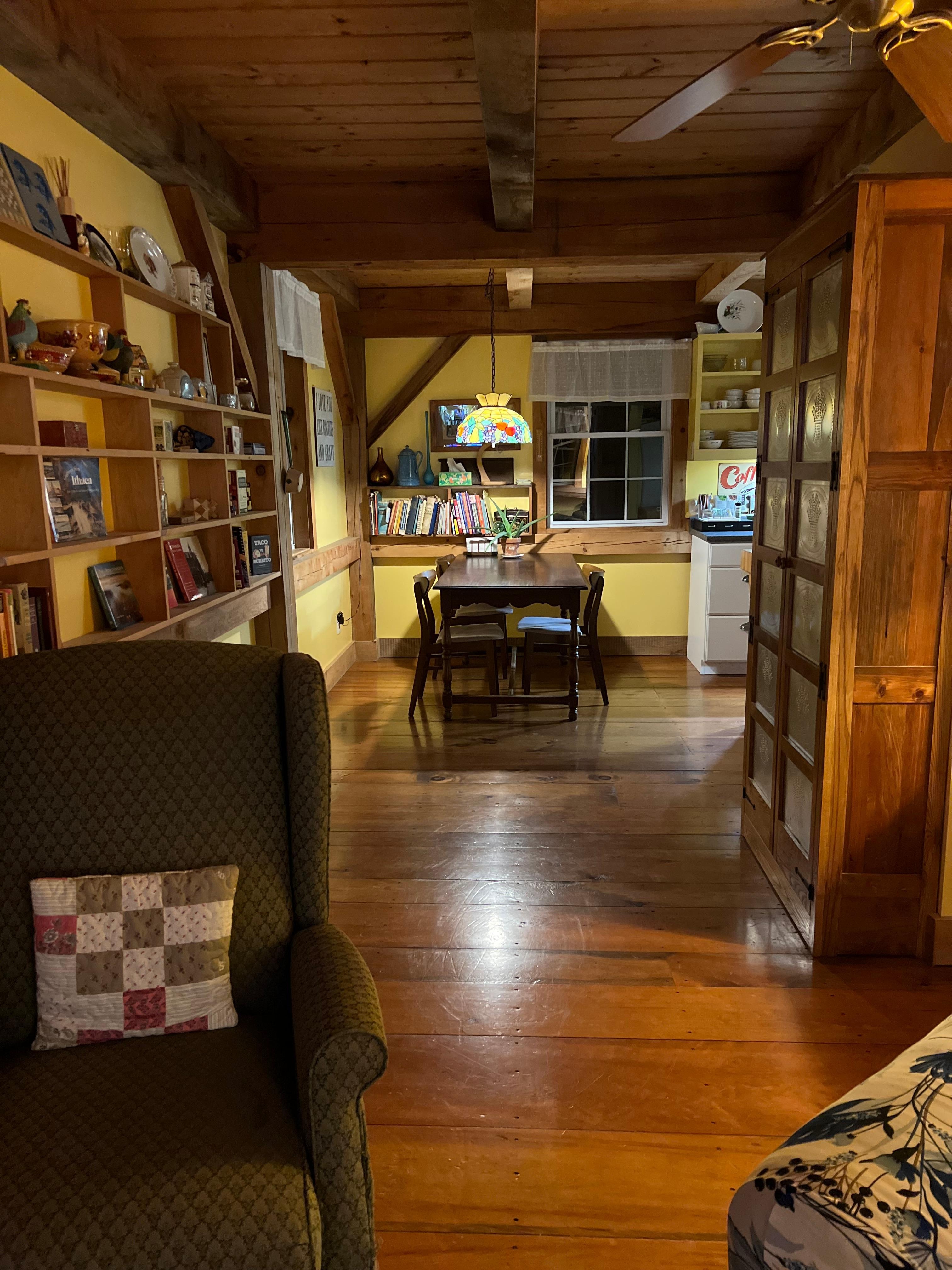 Looking into the kitchen from the sitting room