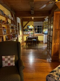 Looking into the kitchen from the sitting room