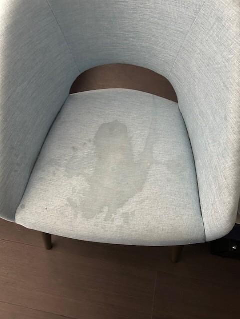 One of many nasty pieces of furniture.  Would you sit here?