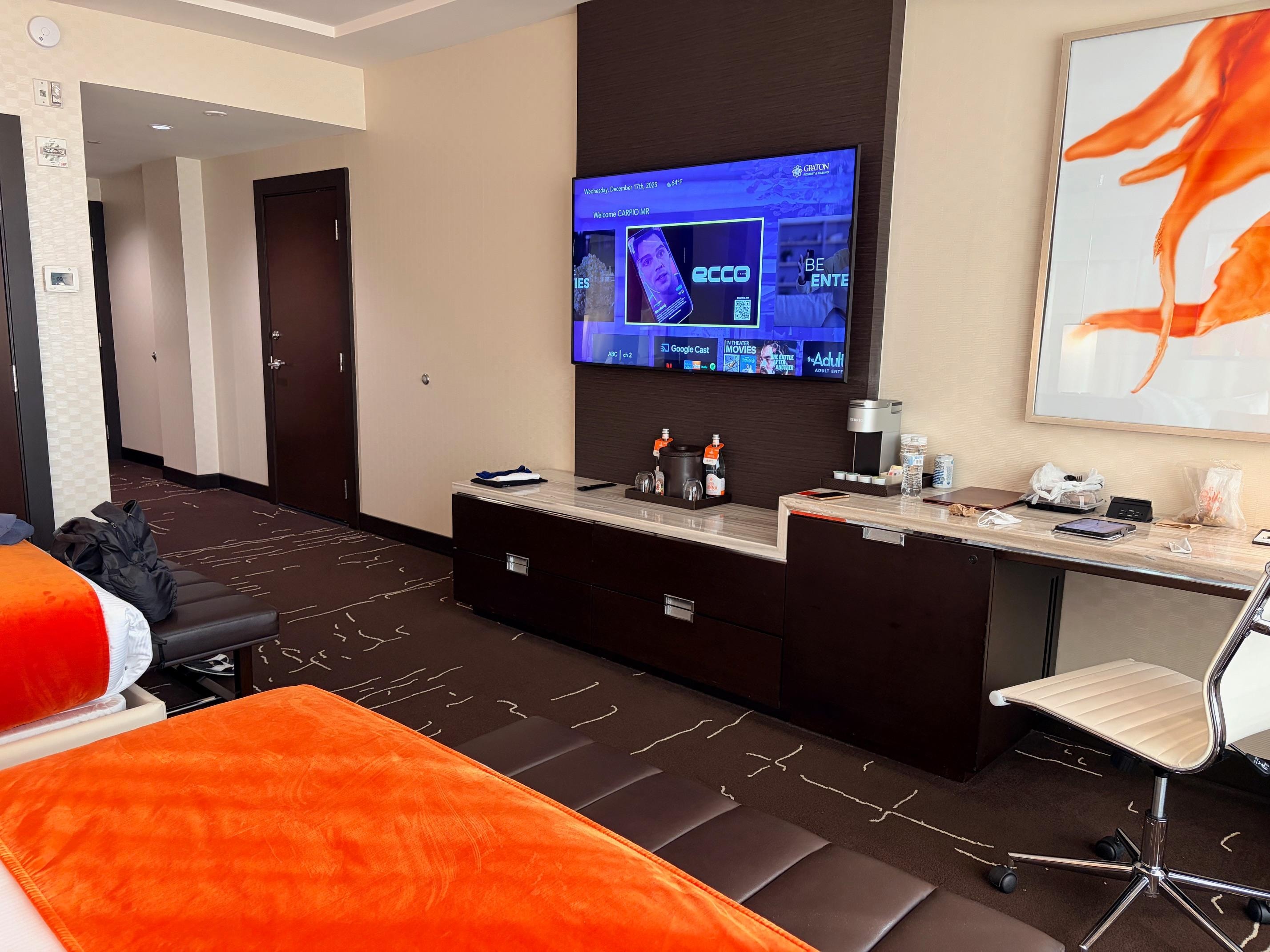 Two queen beds room of the hotel.