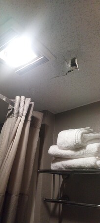 Hole in the bathroom ceiling