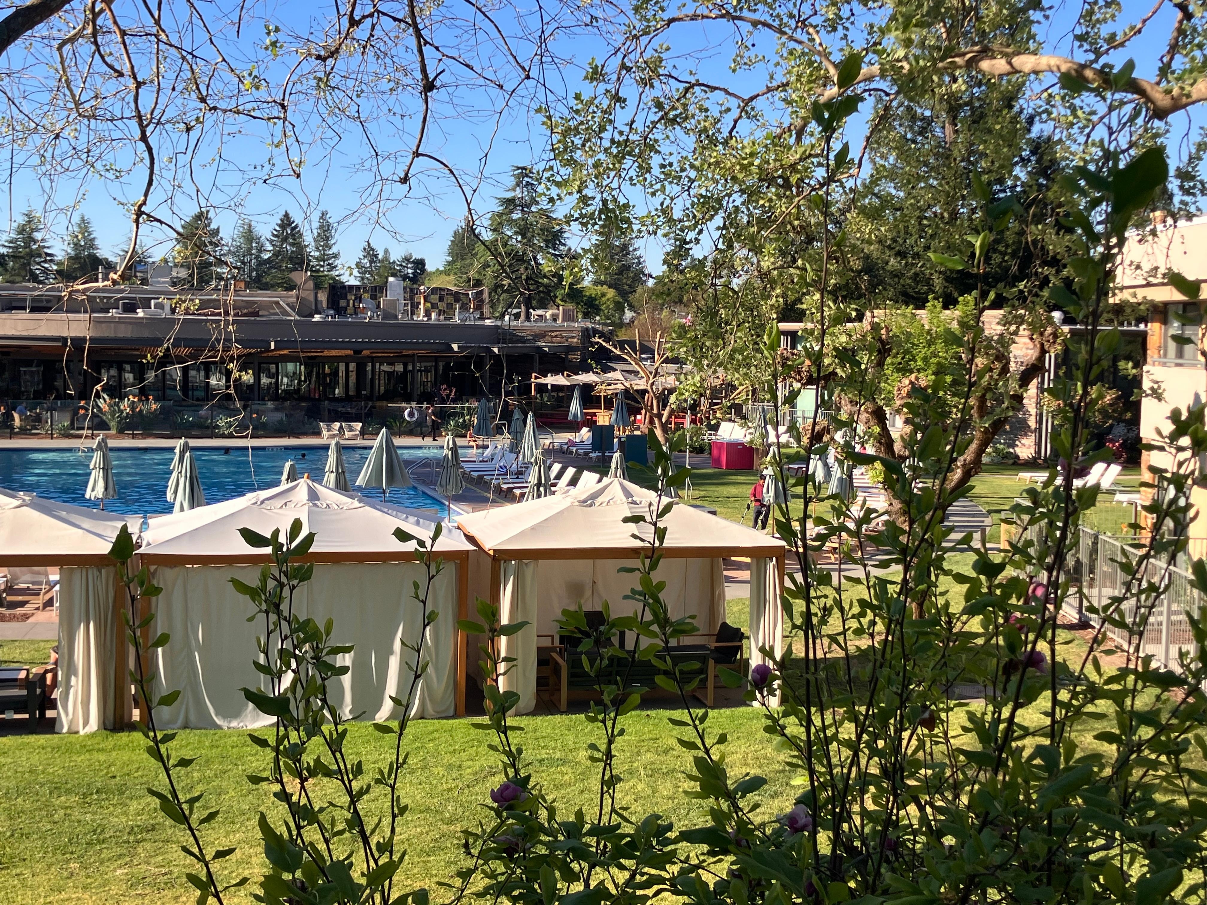 Pool and cabana area