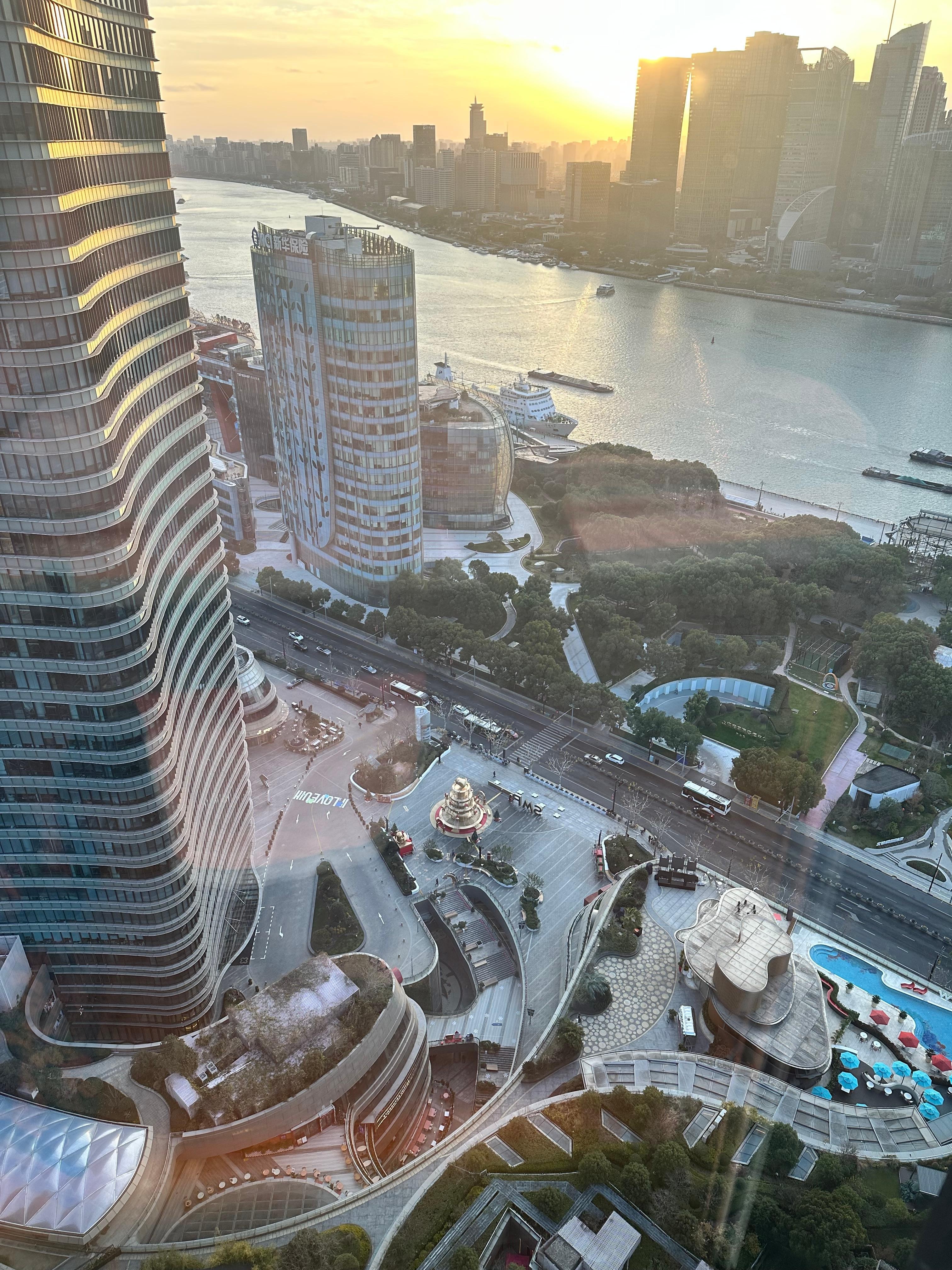 35층에서 내려다 보이는 전경