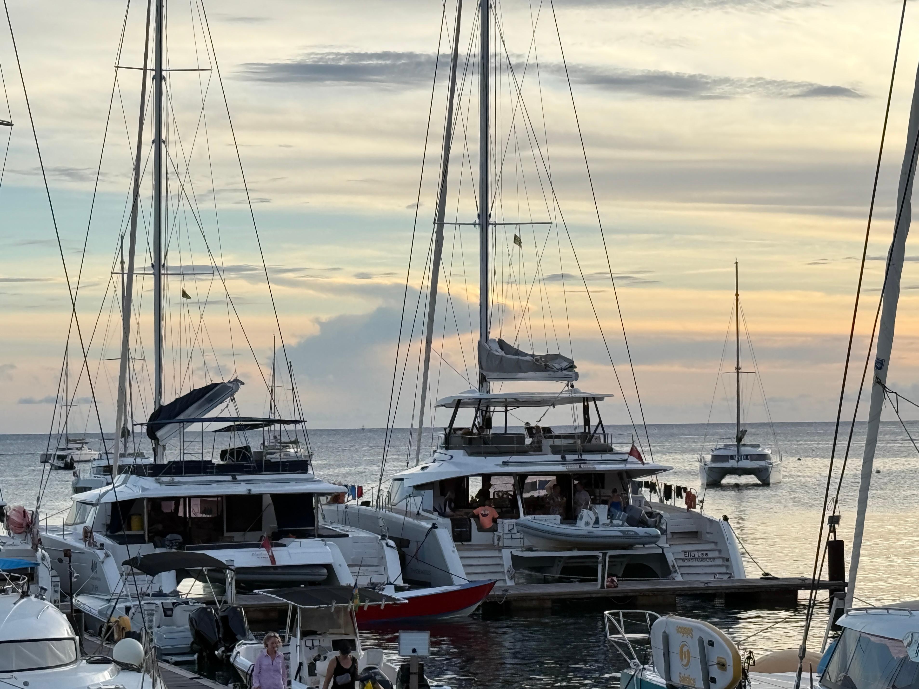 Trade winds boats ready to sail