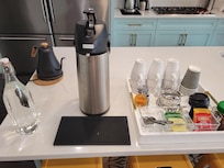 Coffee and tea, filtered water
