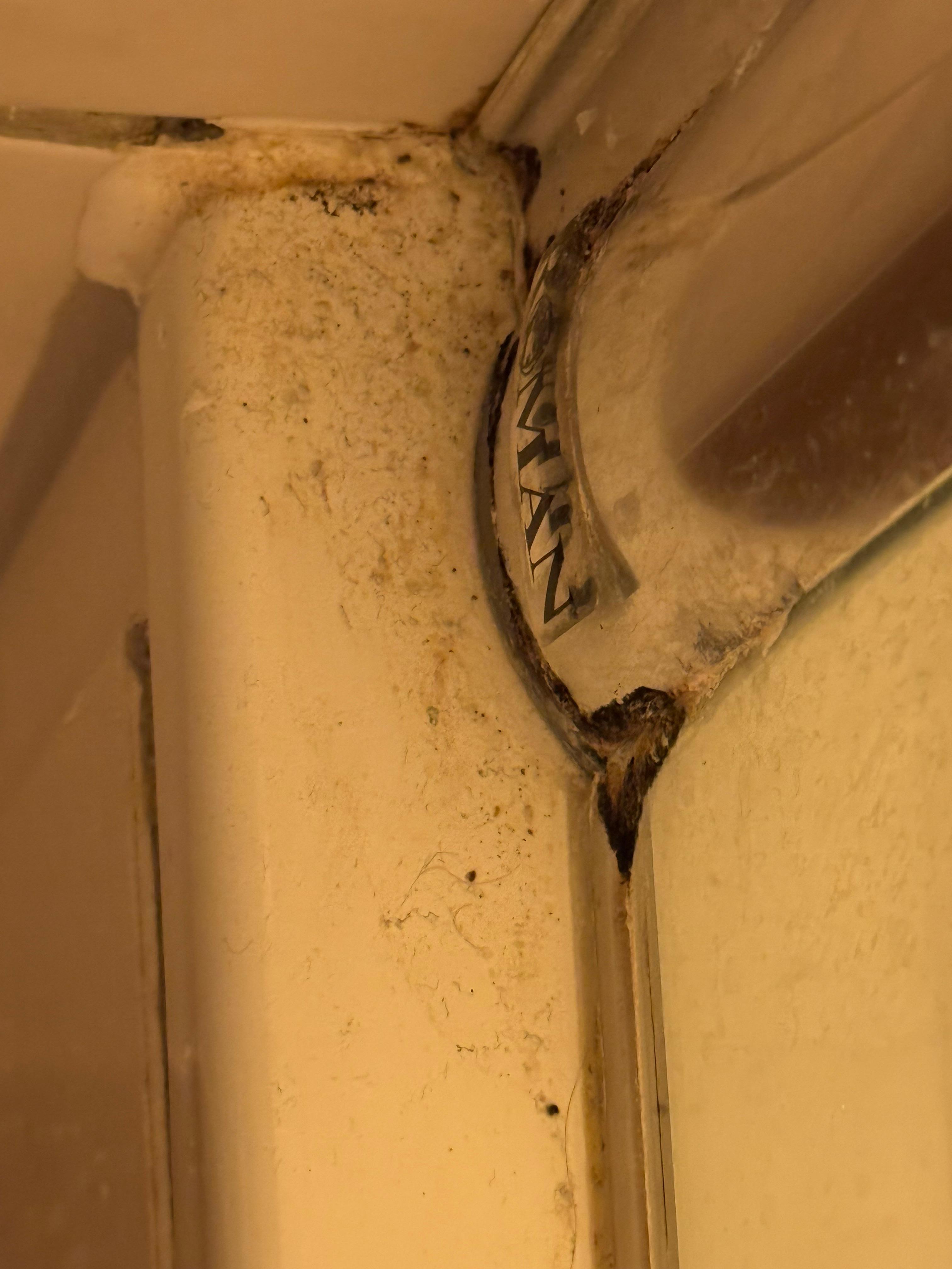 Grime on the bath.