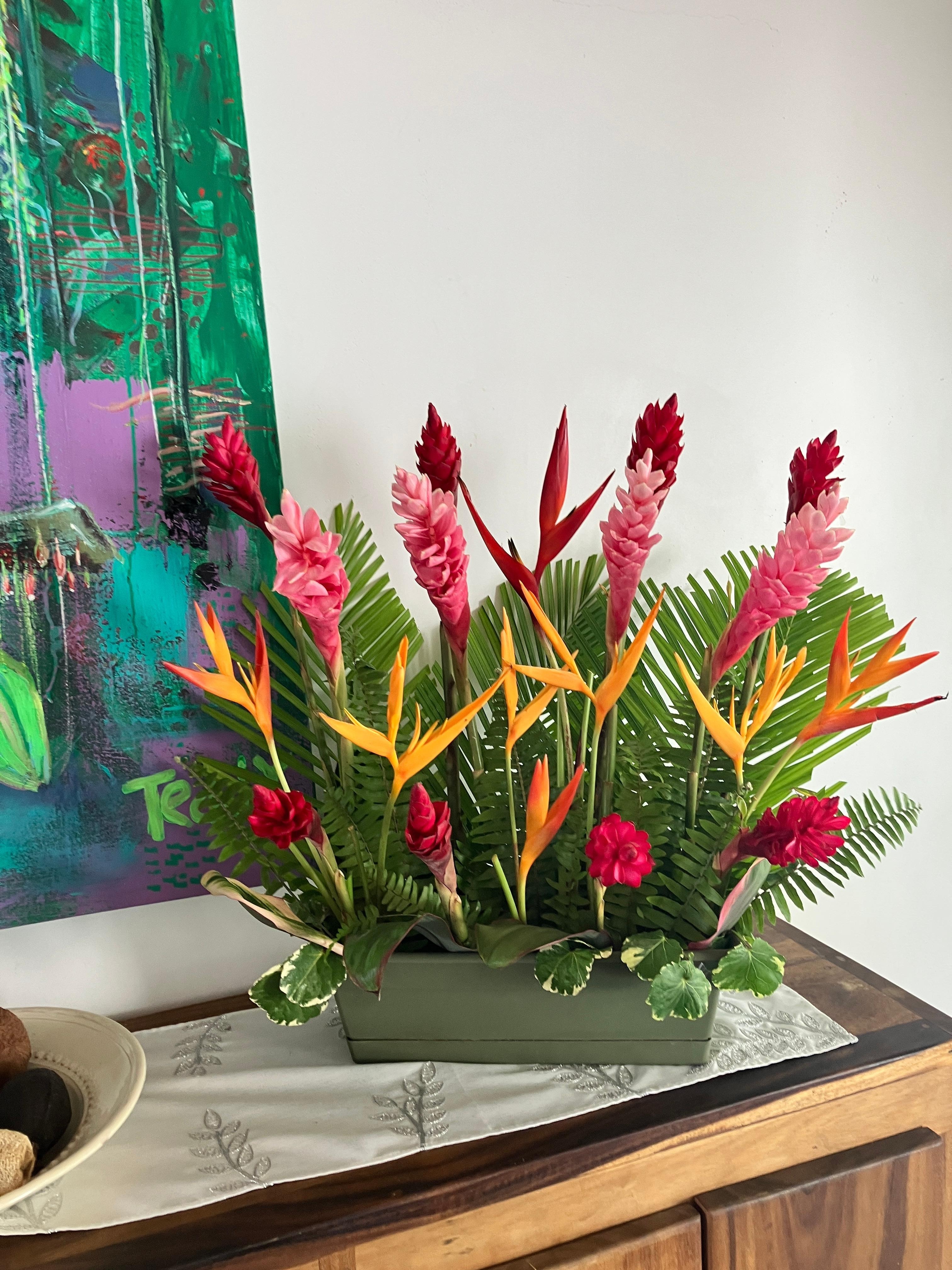 Flowers in lobby area