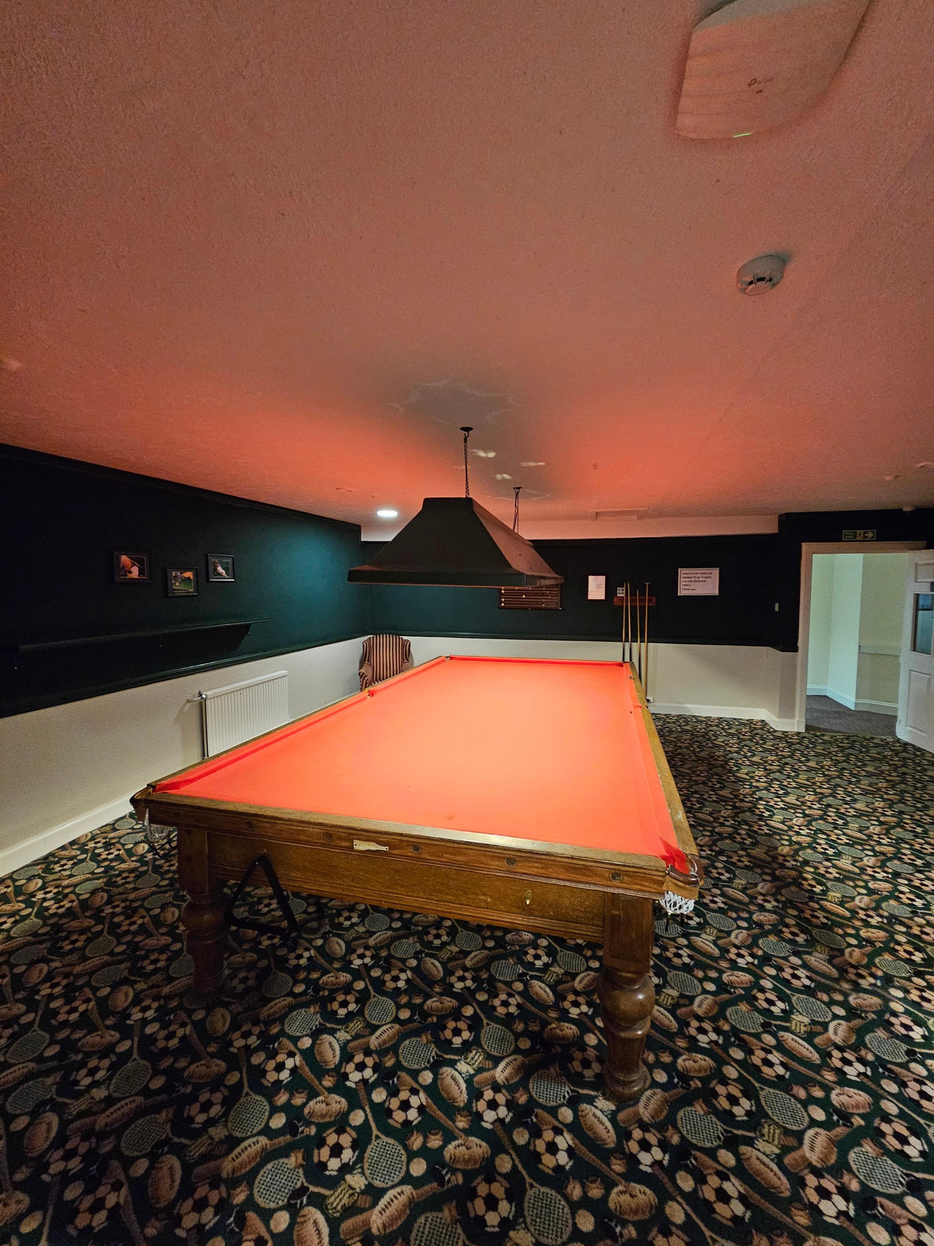 Snooker room