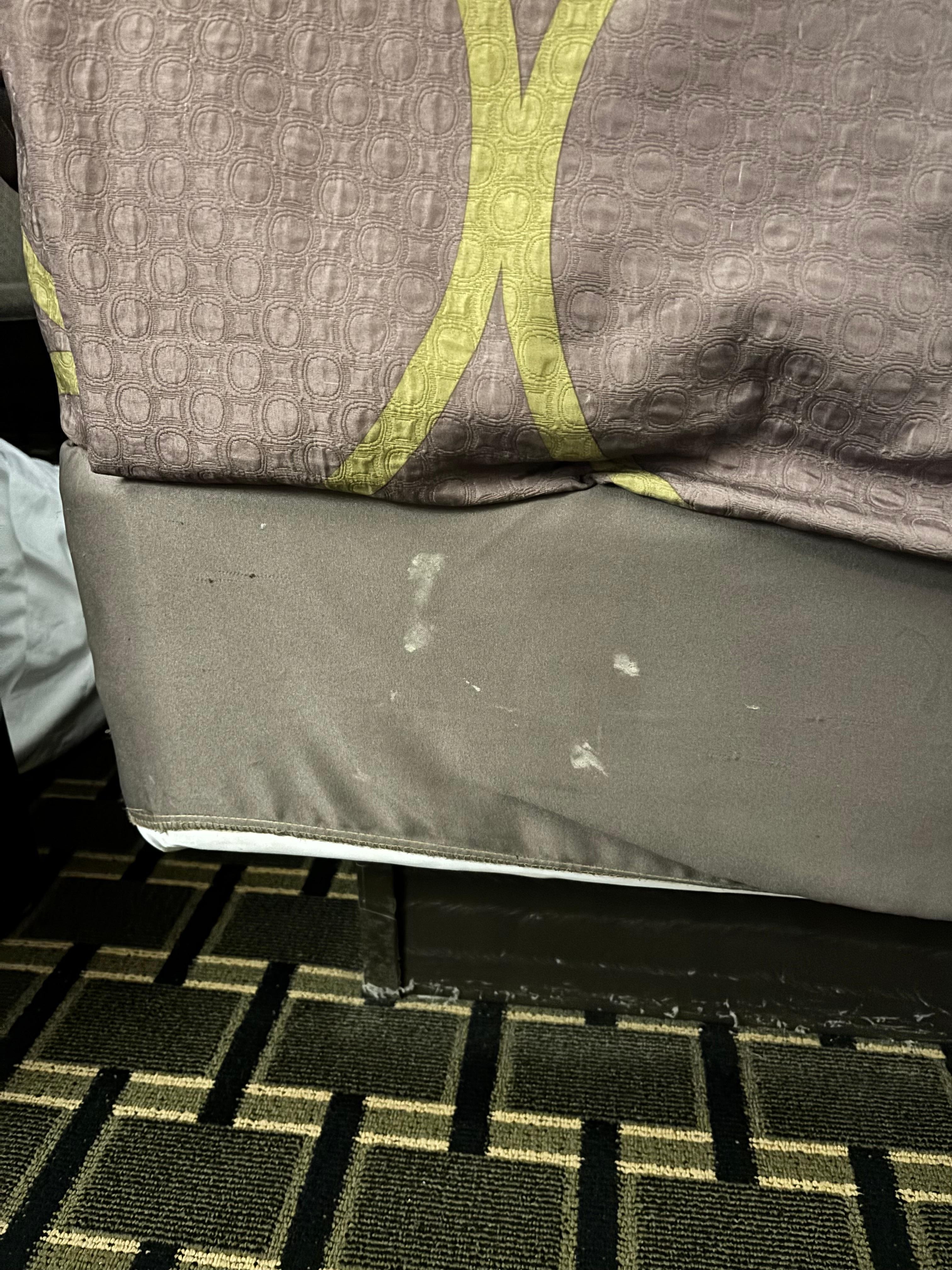 Stains on the bed - ick!