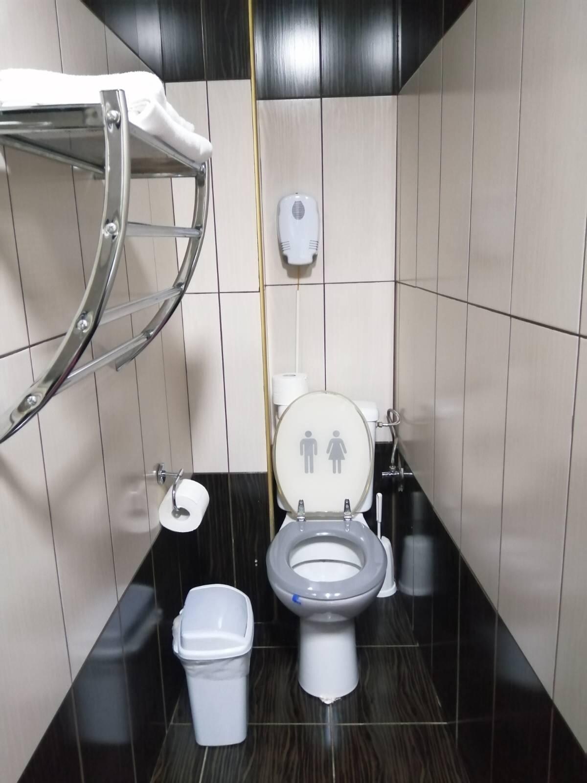 Very clean bathroom areas