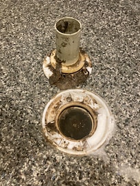 Filthy drain hole, water not draining in shower