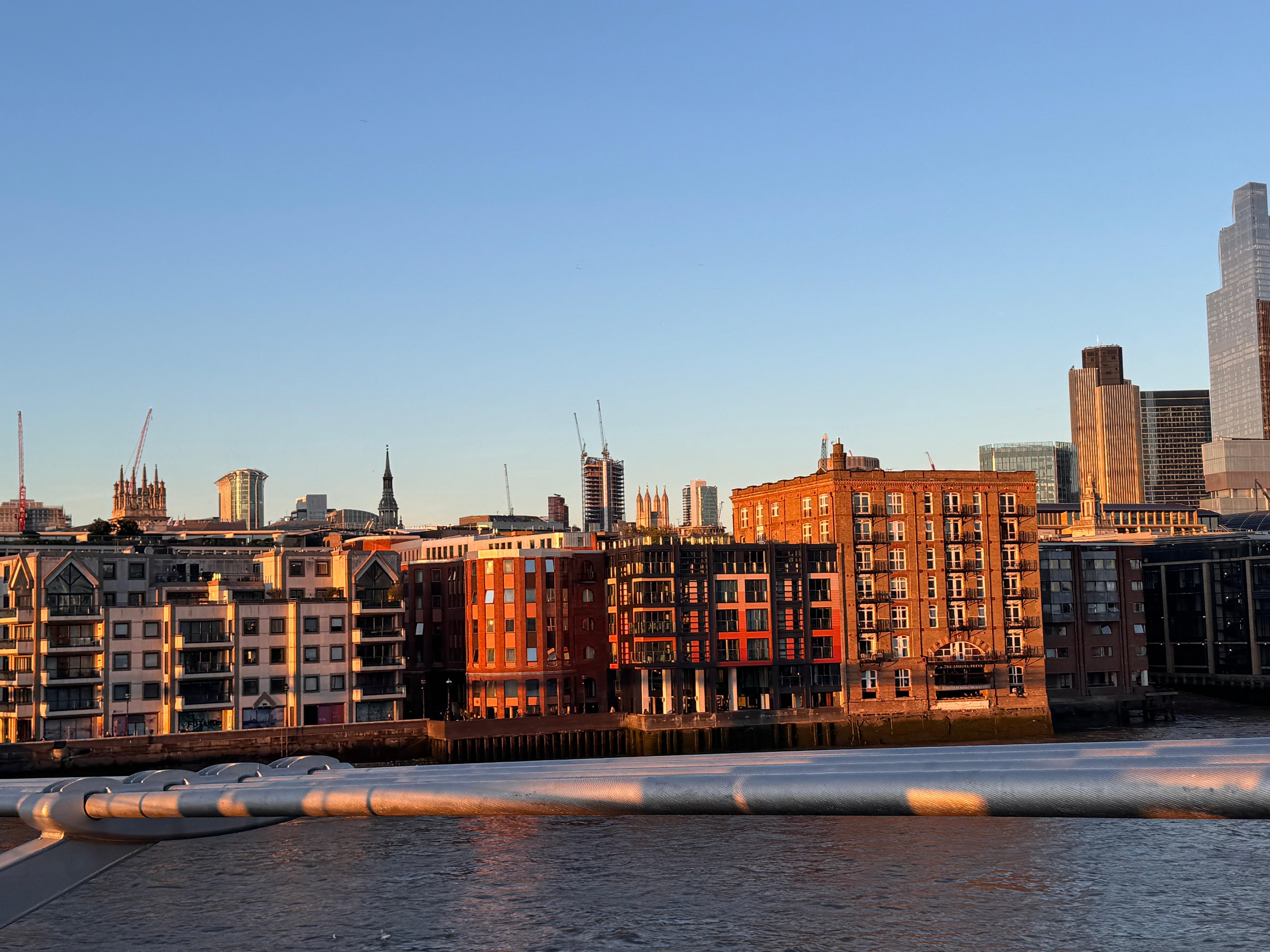 Right on the Thames and easy to get to from the Millennium Bridge