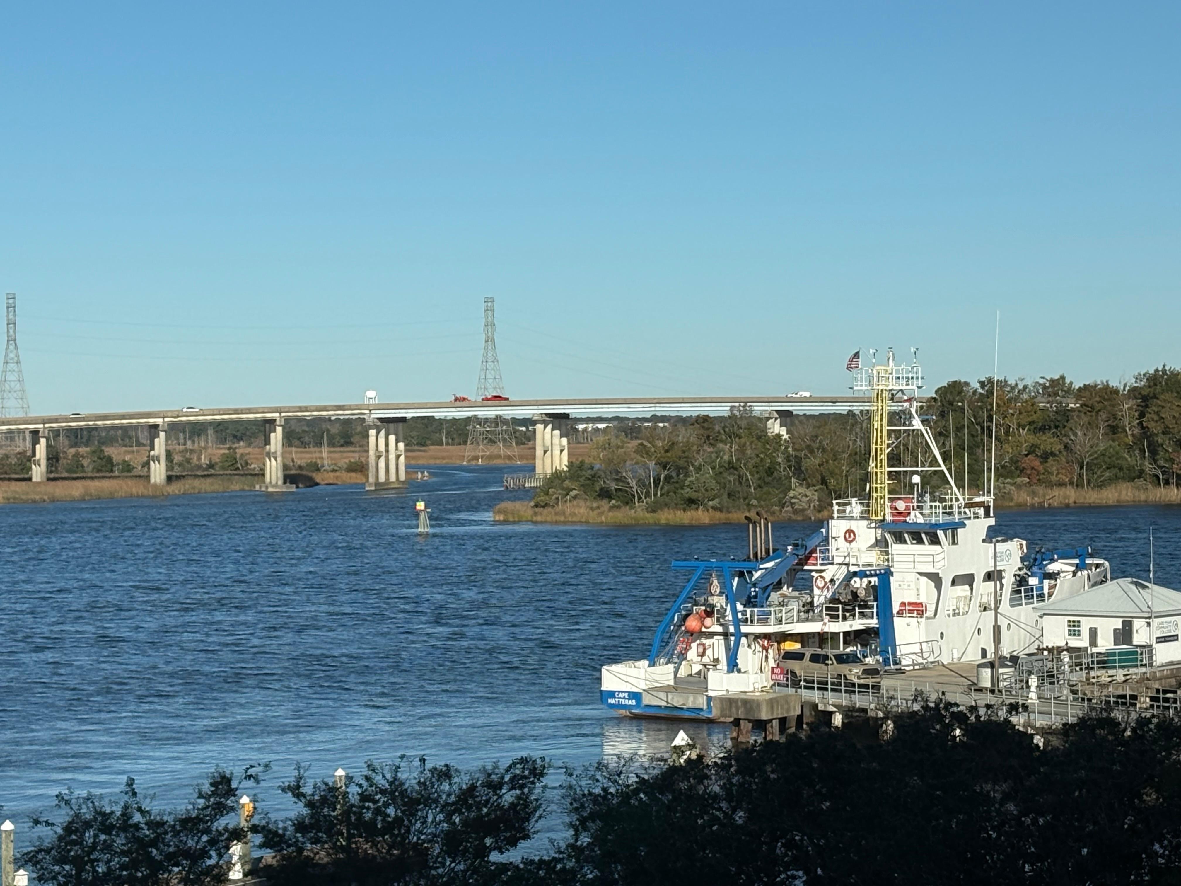  View of Cape Fear river from our room