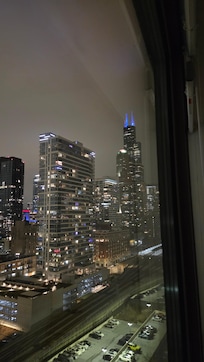 "Sears" Tower and downtown veiw from second bedroom.