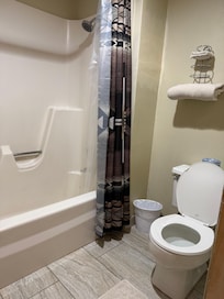 Shower and fluffy towels