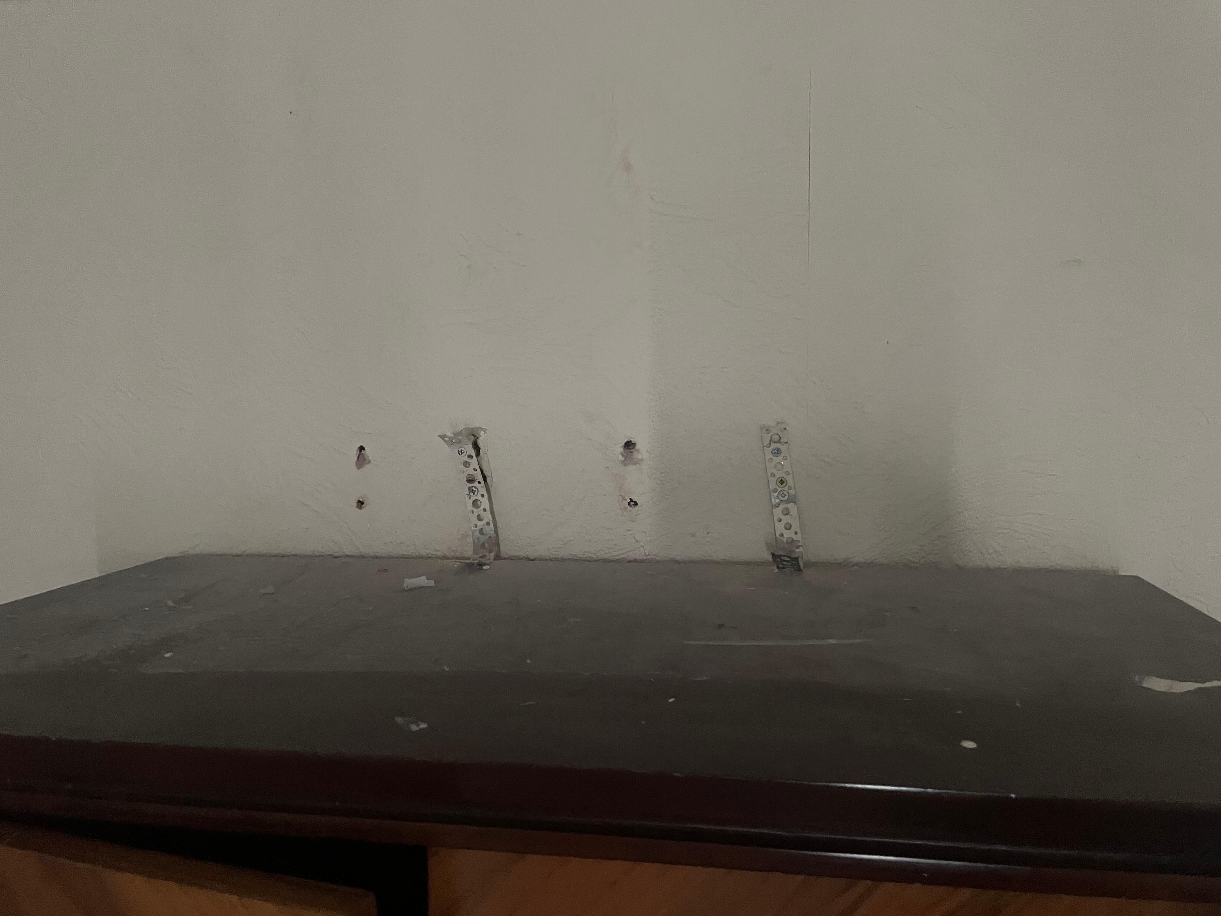 Furniture not attached to wall