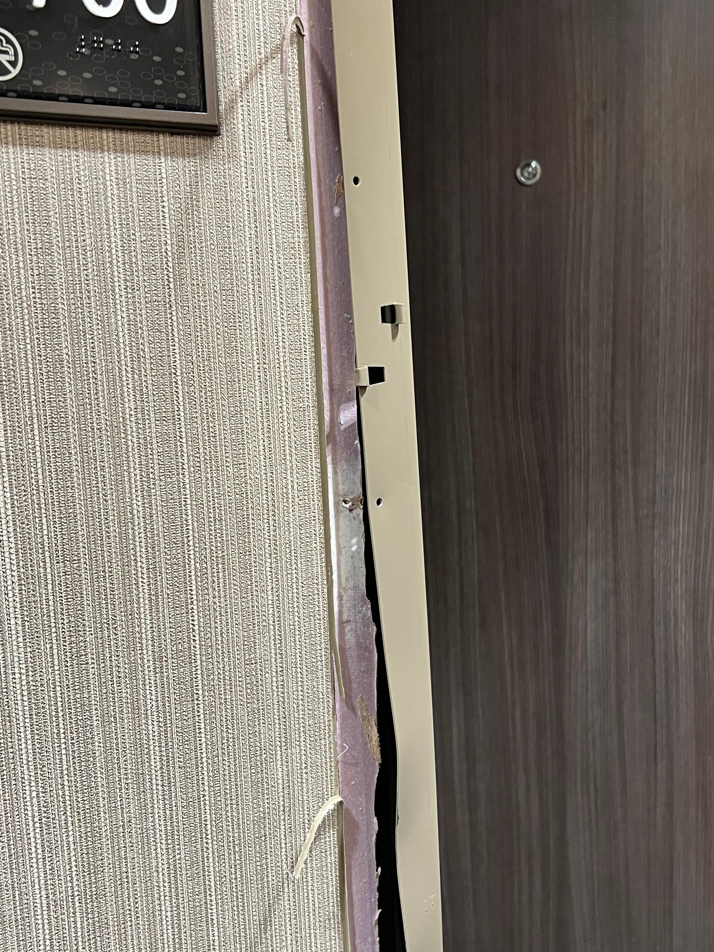 The door to our first room after the door locked behind us and would not open. We were locked out of our room with none of our belongings for two hours while a handyman had to work on getting the lock open. 