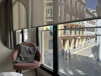 Vista desde el cuarto. Apartamentos de Granada