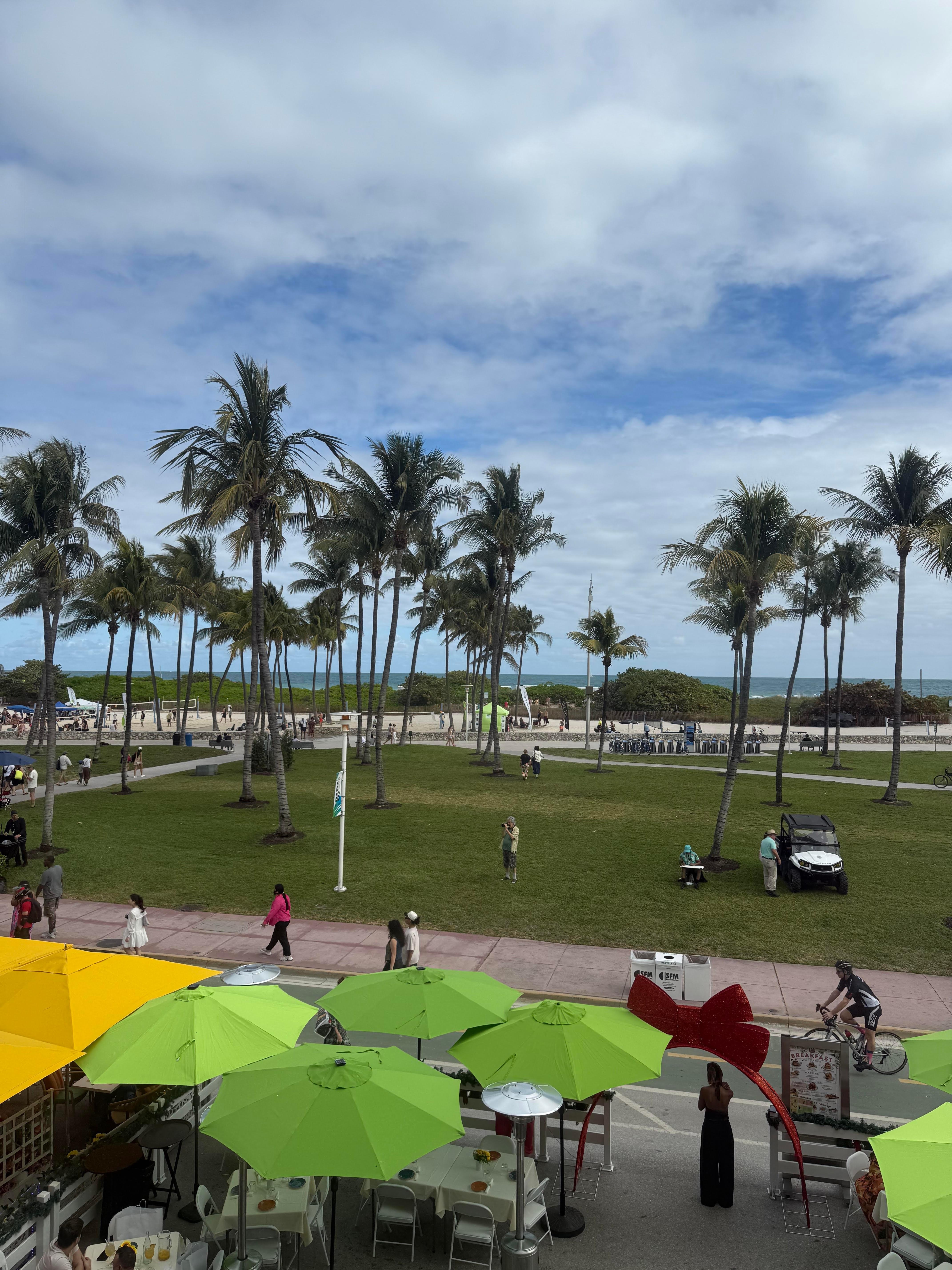 View from "Ocean View" room.  