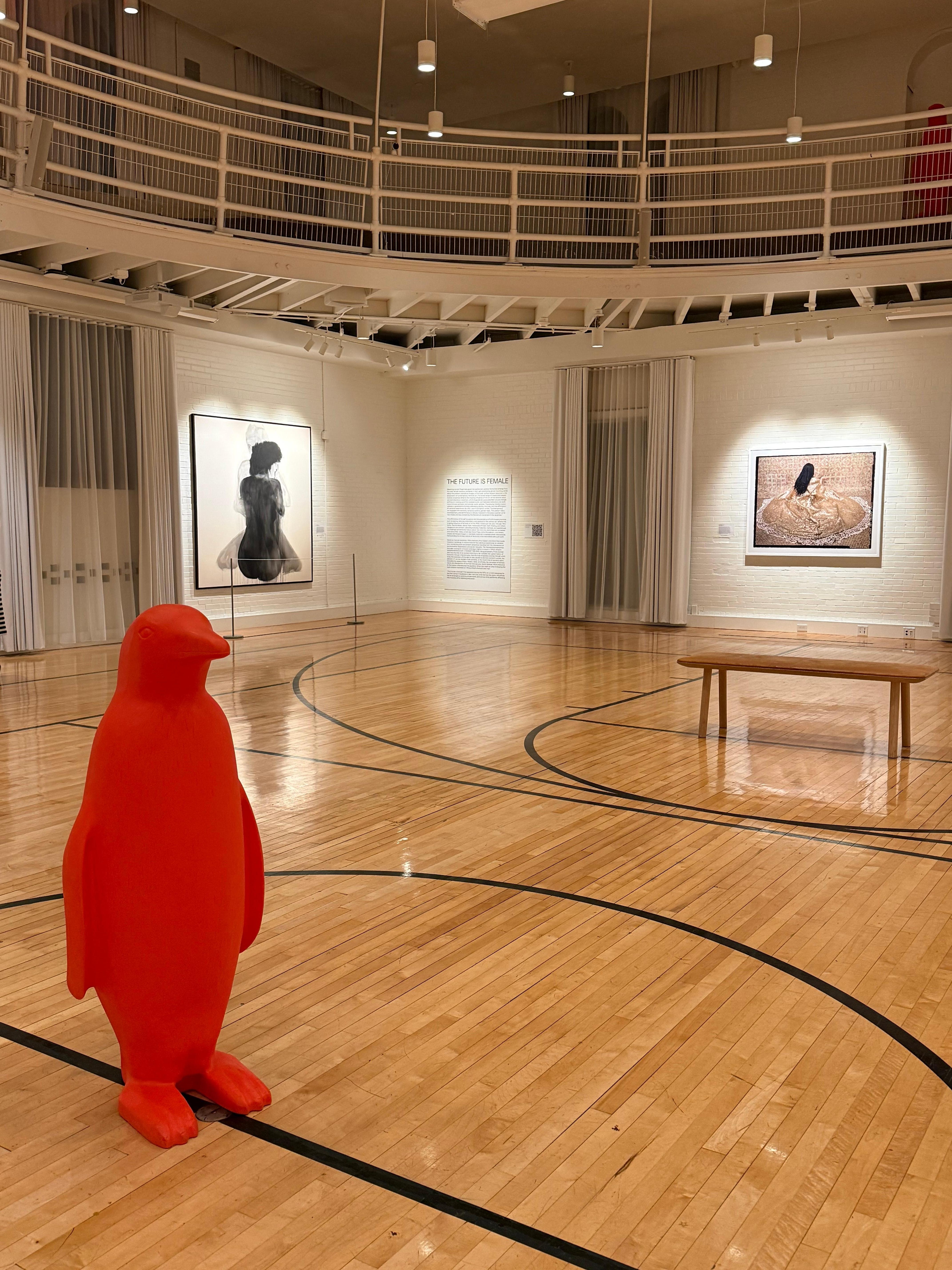 This is the upstairs art gallery where many events are held