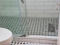 Flooded shower