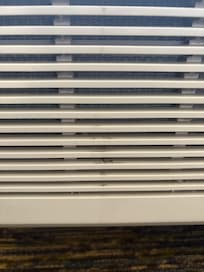 Stain and dust in air conditioning unit.