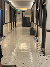 You can see the age and history of this building in these beautiful old floors!