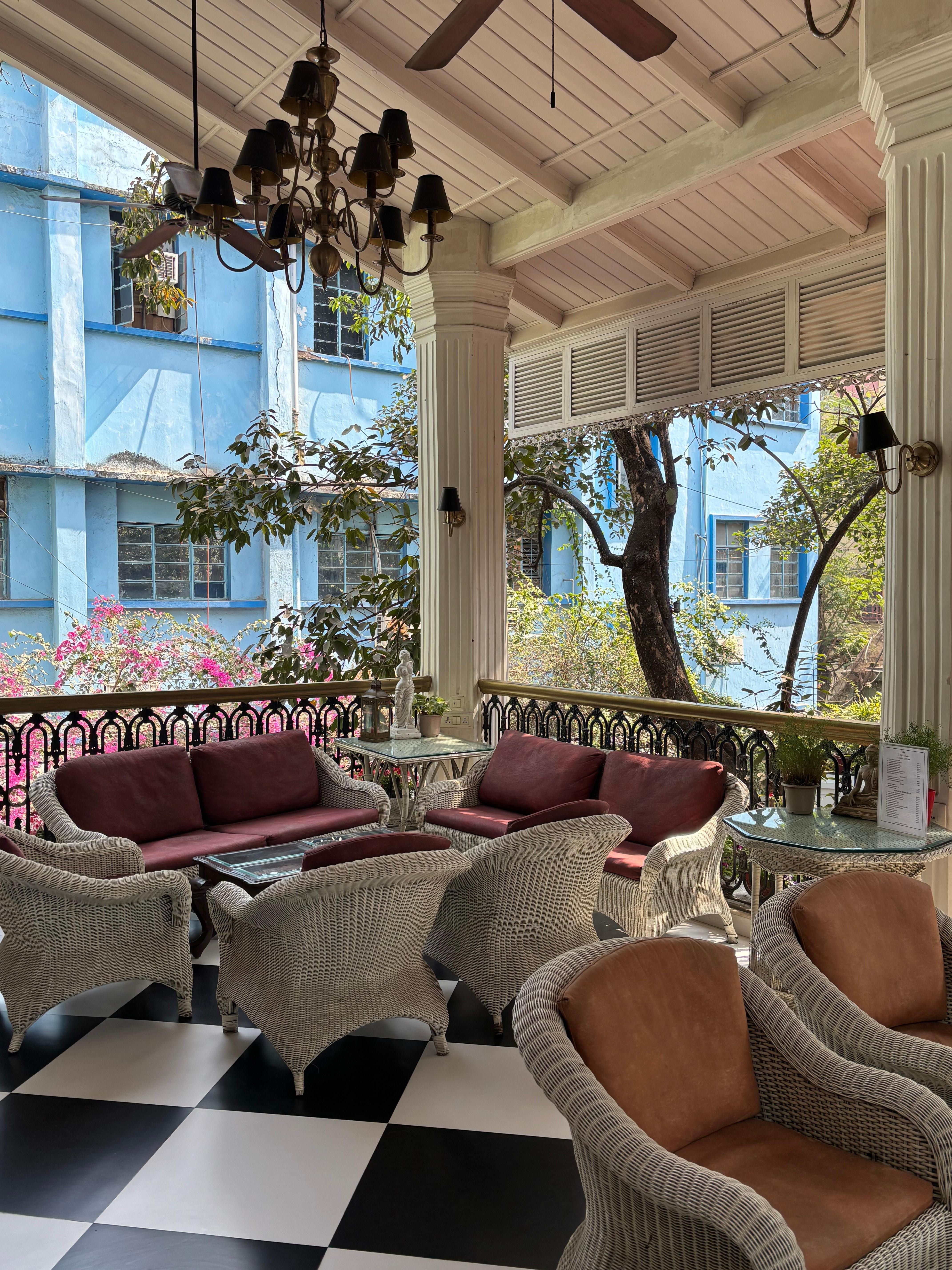 Hotel first floor rest area.