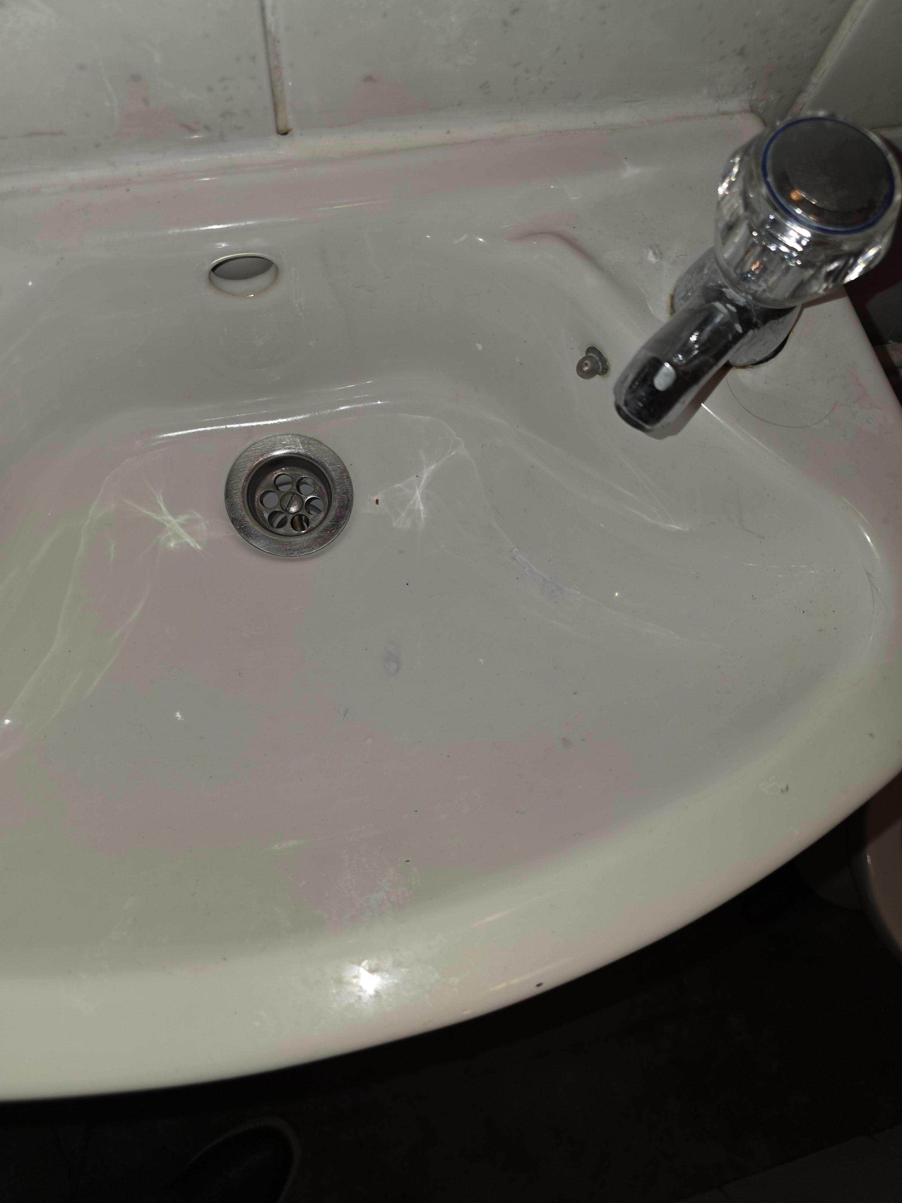 Bathroom wash basin or sink last week