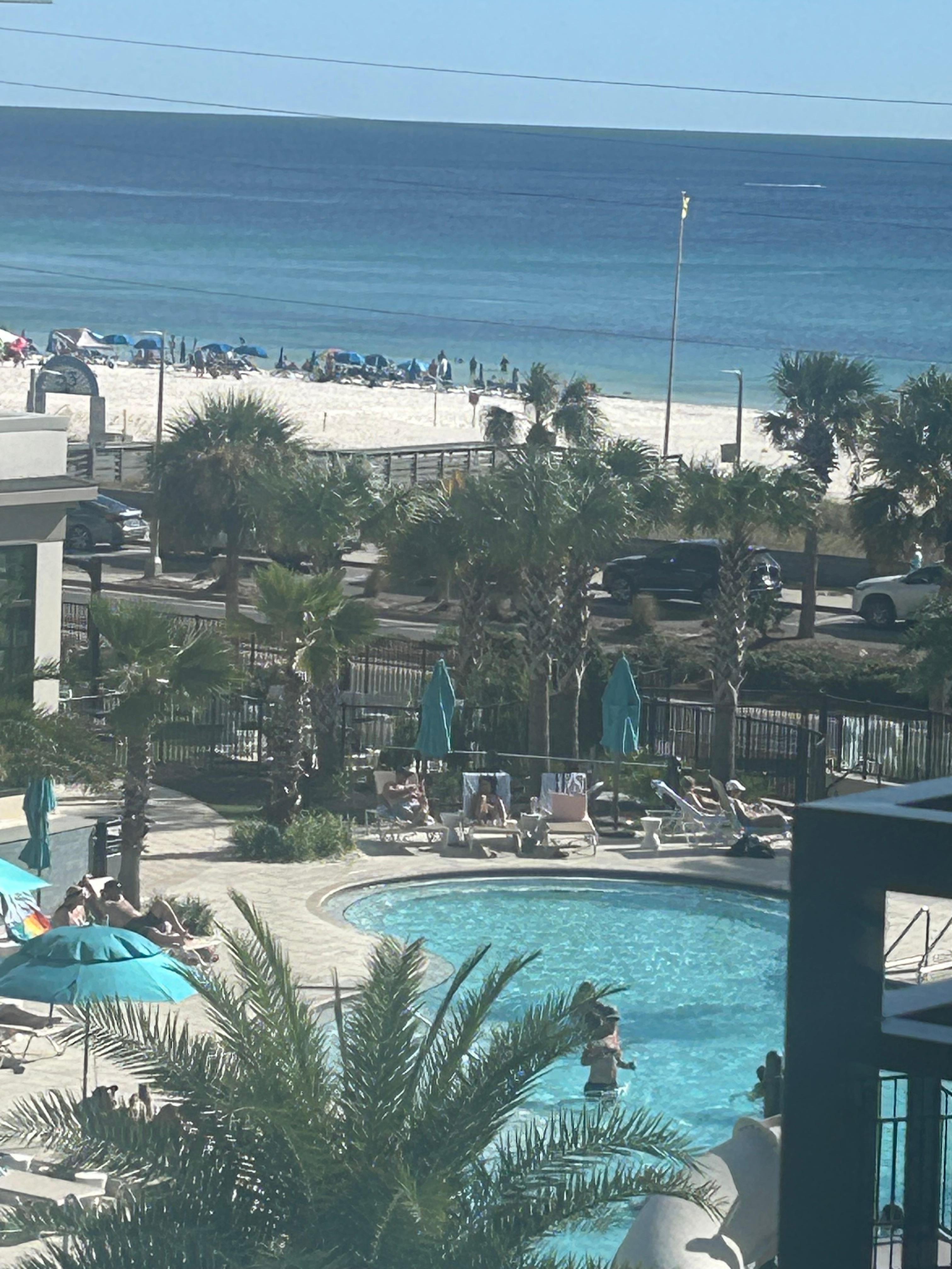 Pool view from my room