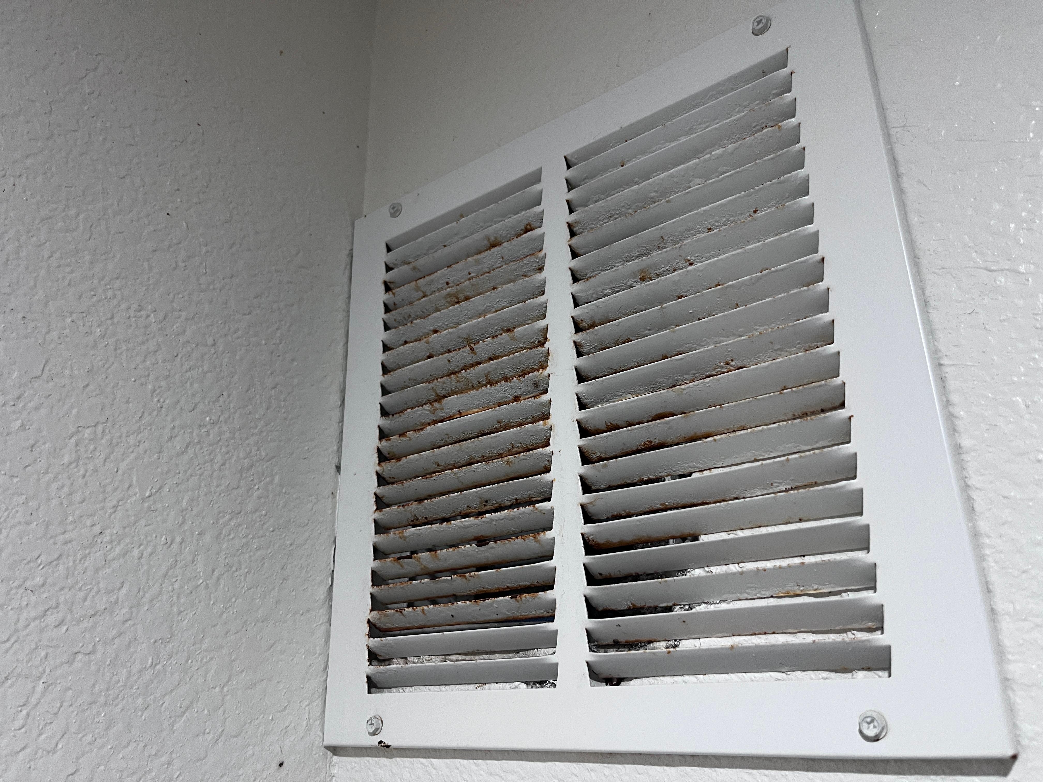Vent never been cleaned?