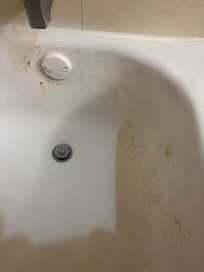 Rusty bathtub