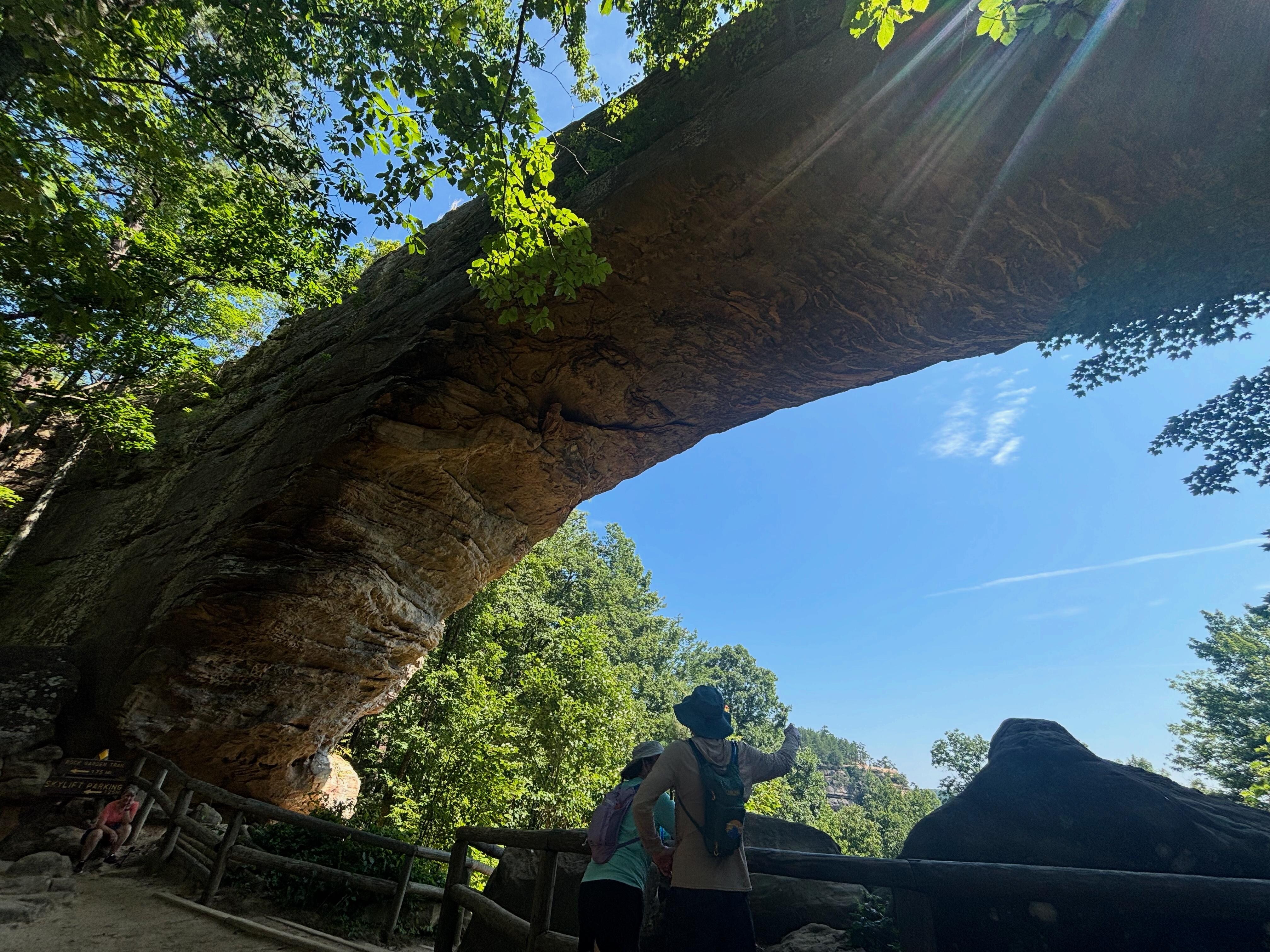 Natural bridge underside