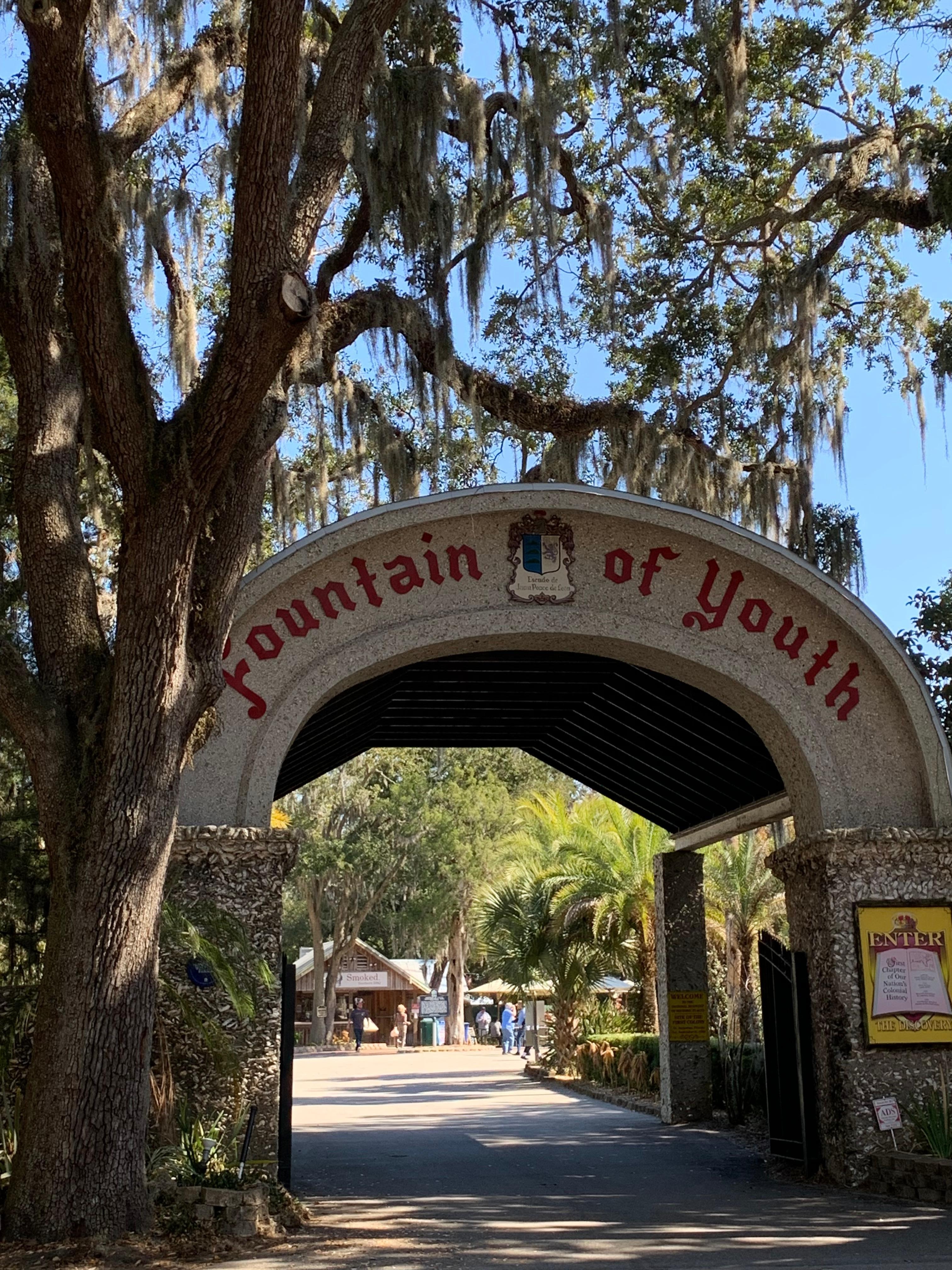 Entrance to the Fountain of Youth/ walking distance to the BW Historical Inn 