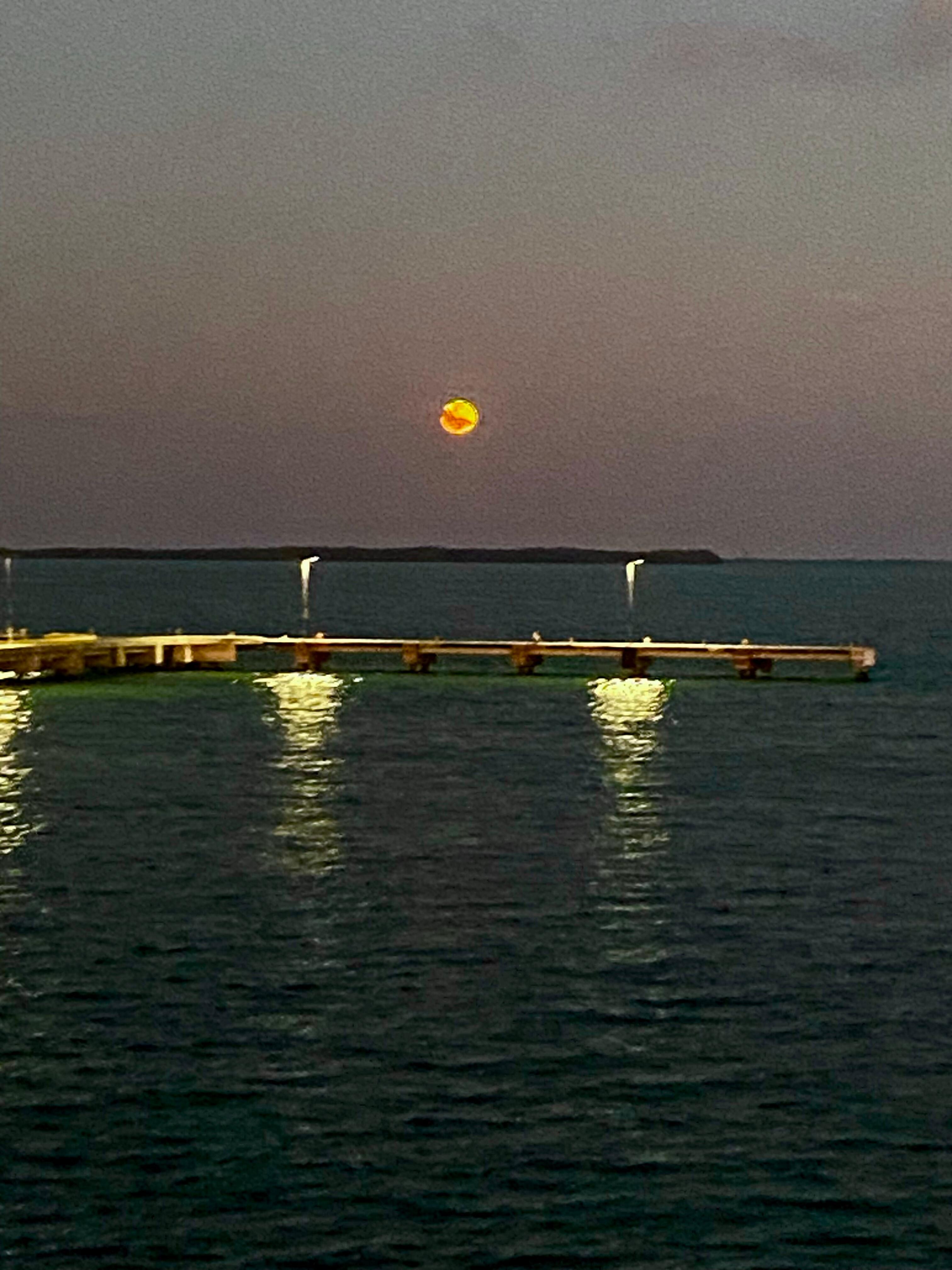 Full moon from our room.