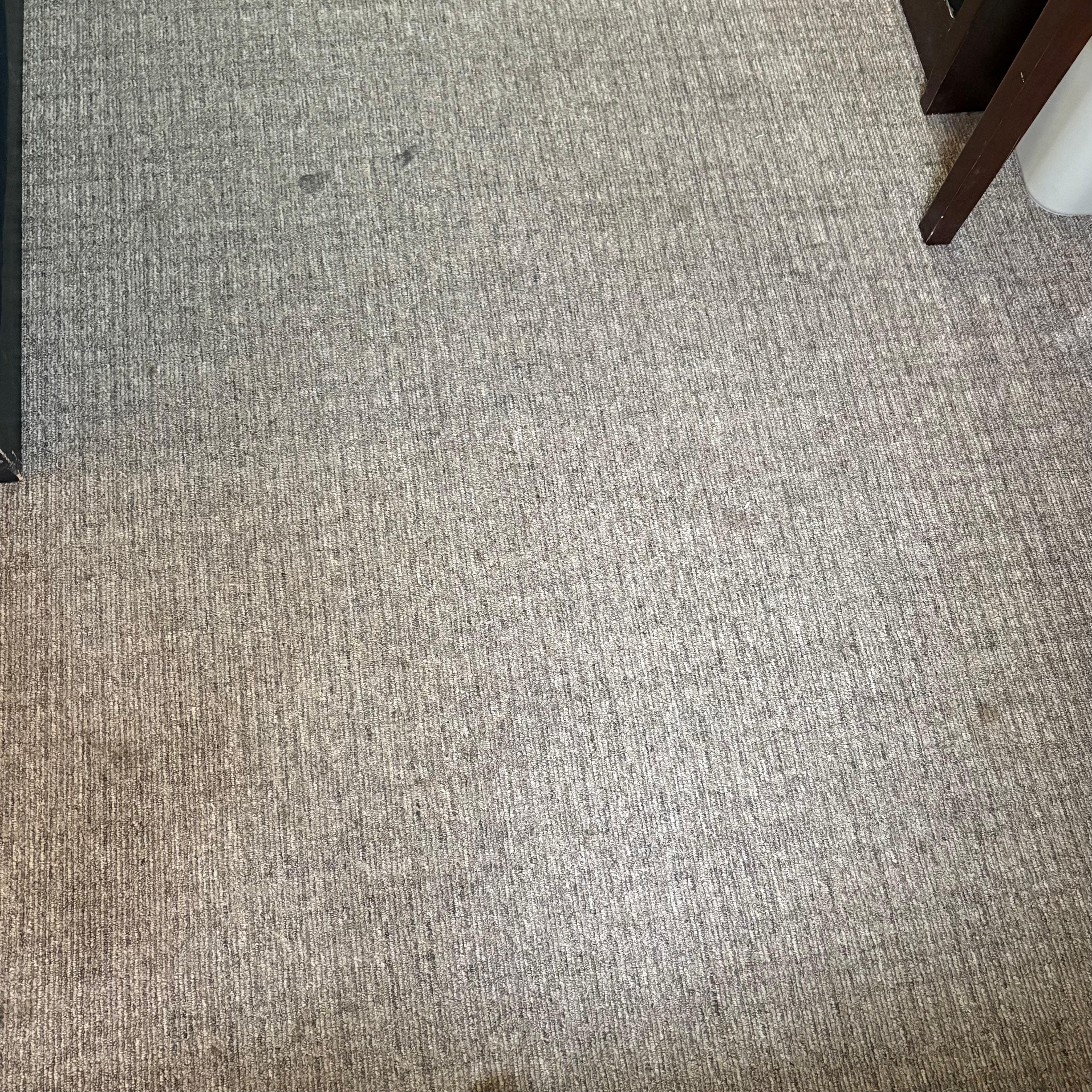 The cleanest part of the floor