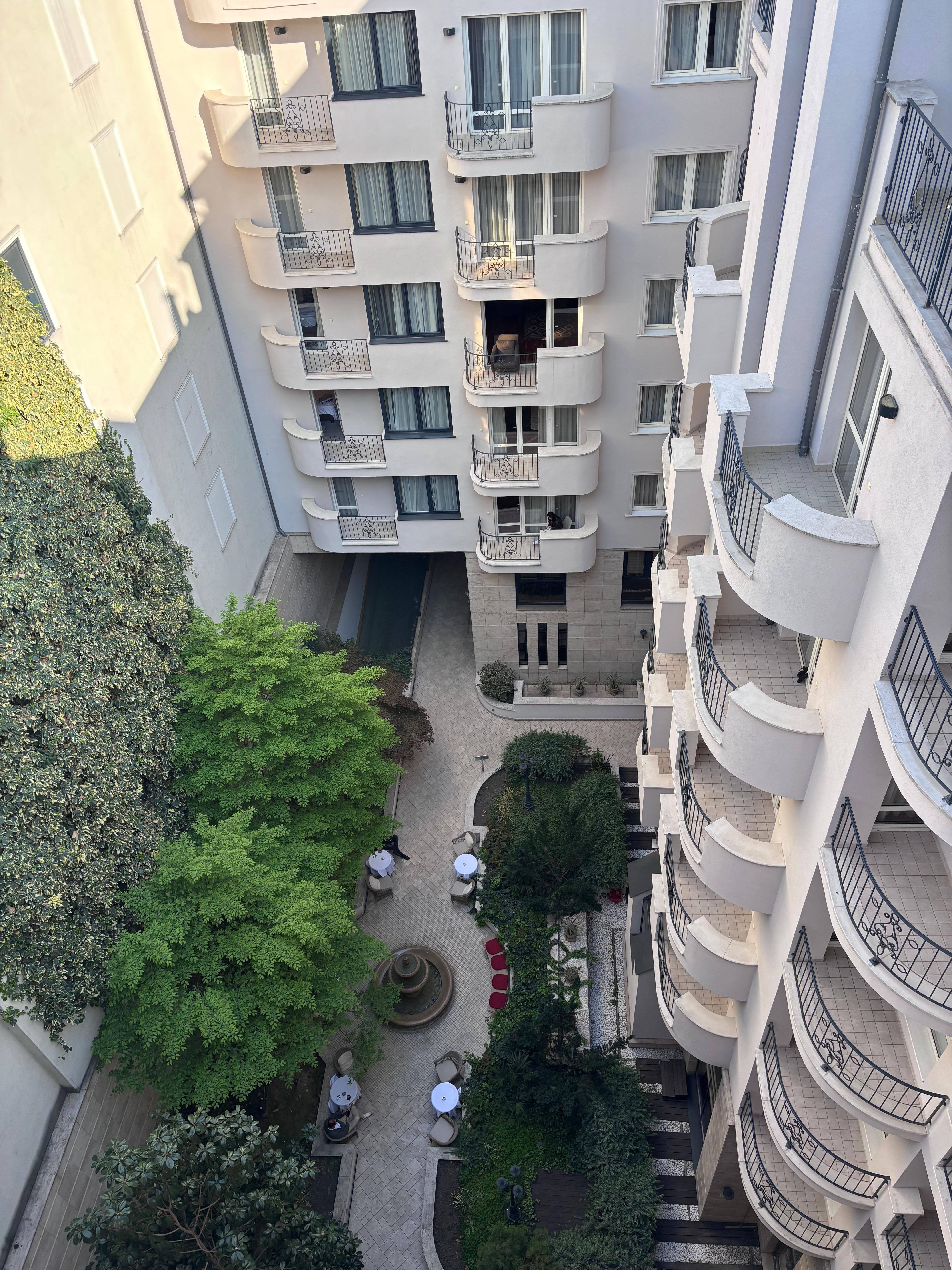 View from our 7th floor room balcony 