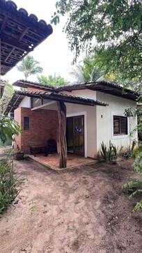 Chalés com bom tamanho e aconchegante.