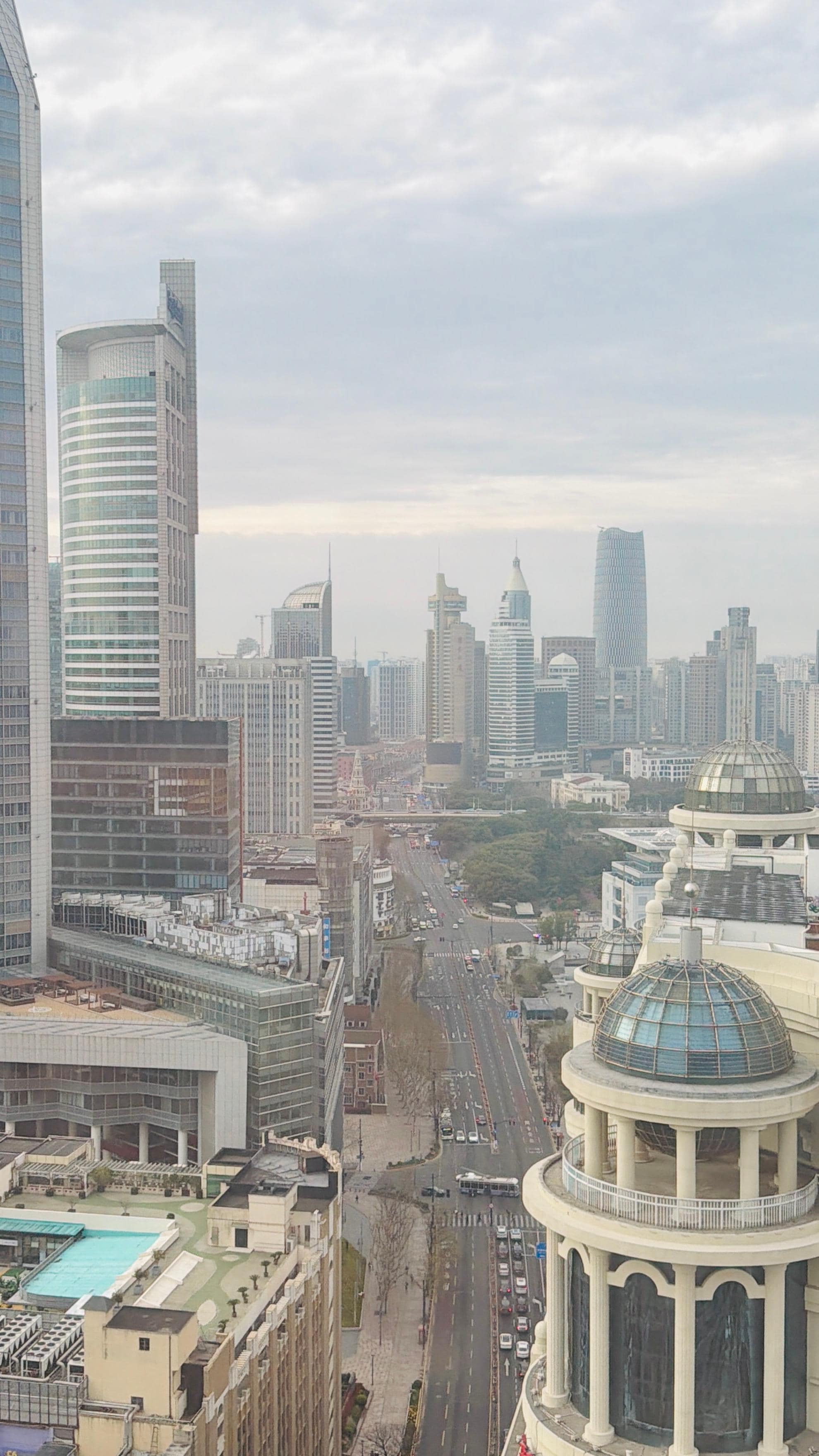 View from corner room 32nd floor