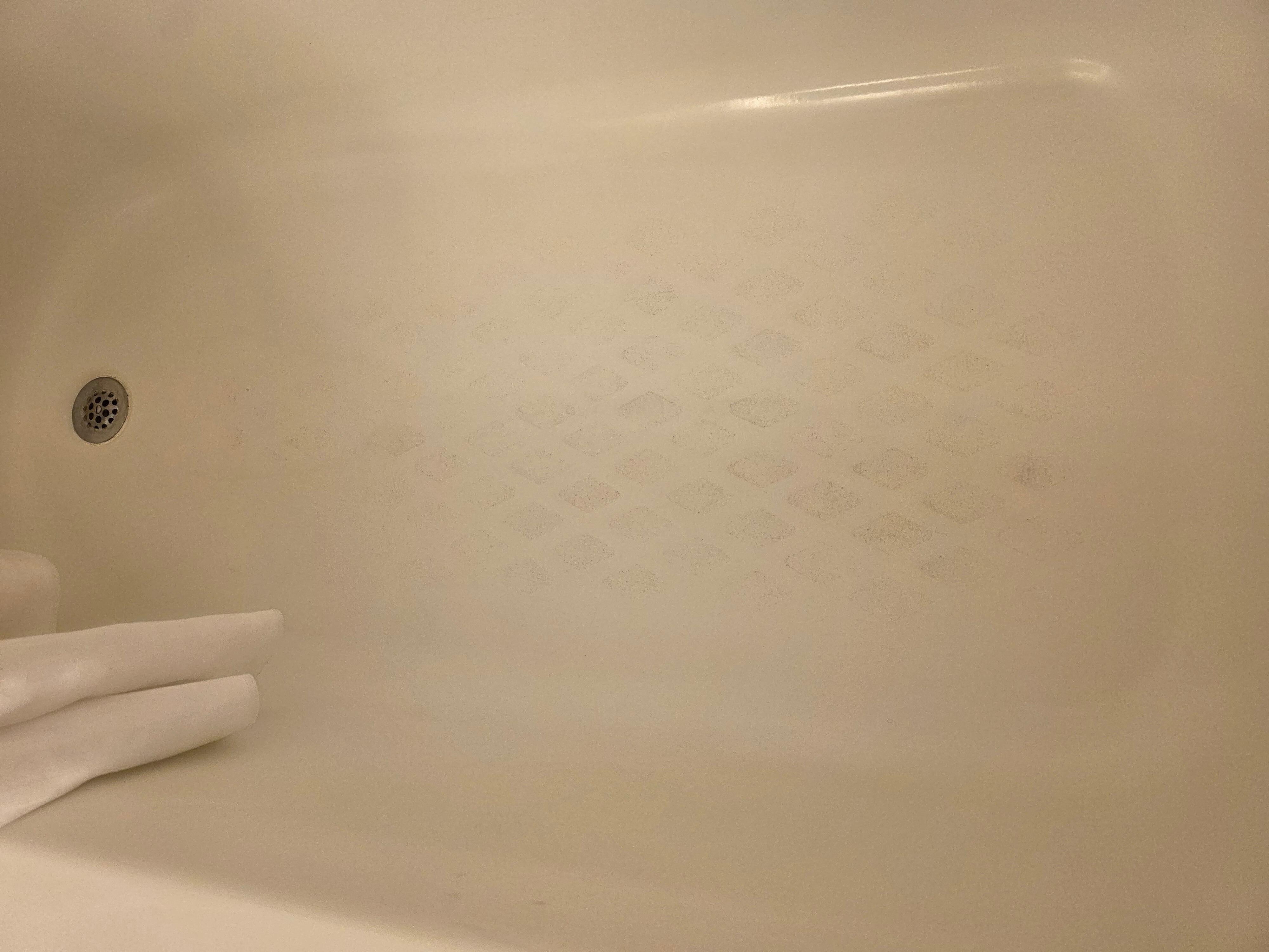 Tub was dirty