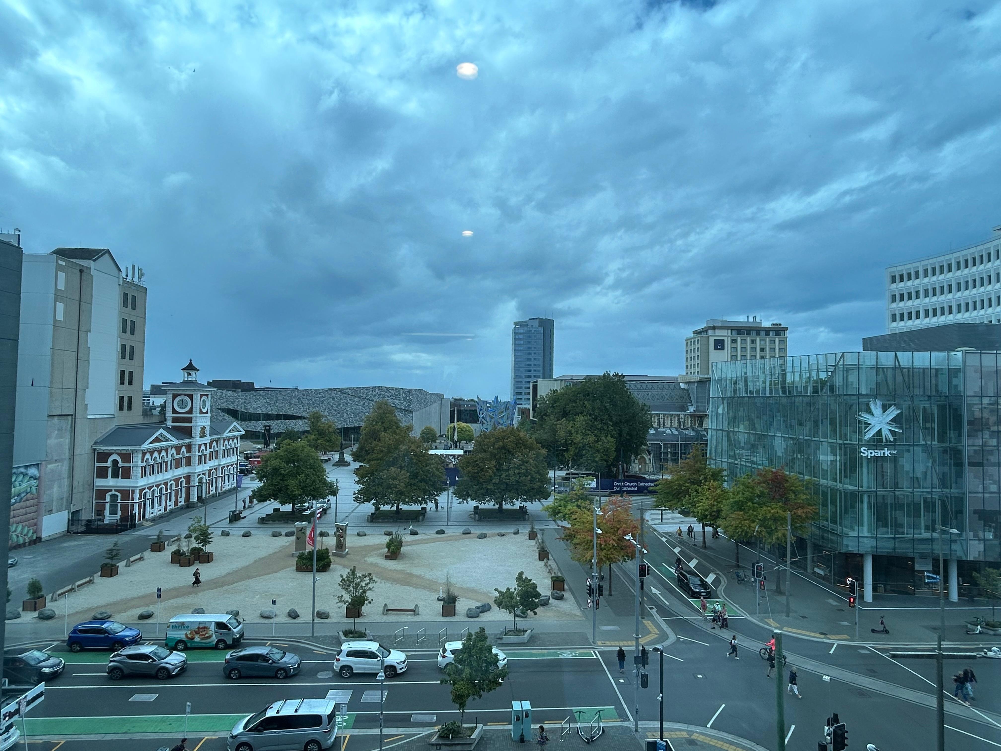 City view from our room- beware they may place you in Mountain View room unless you insist on cathedral square view per hotels.com pictures