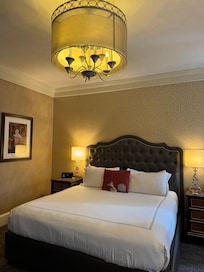 King Bedroom. Chocolates on the bed!