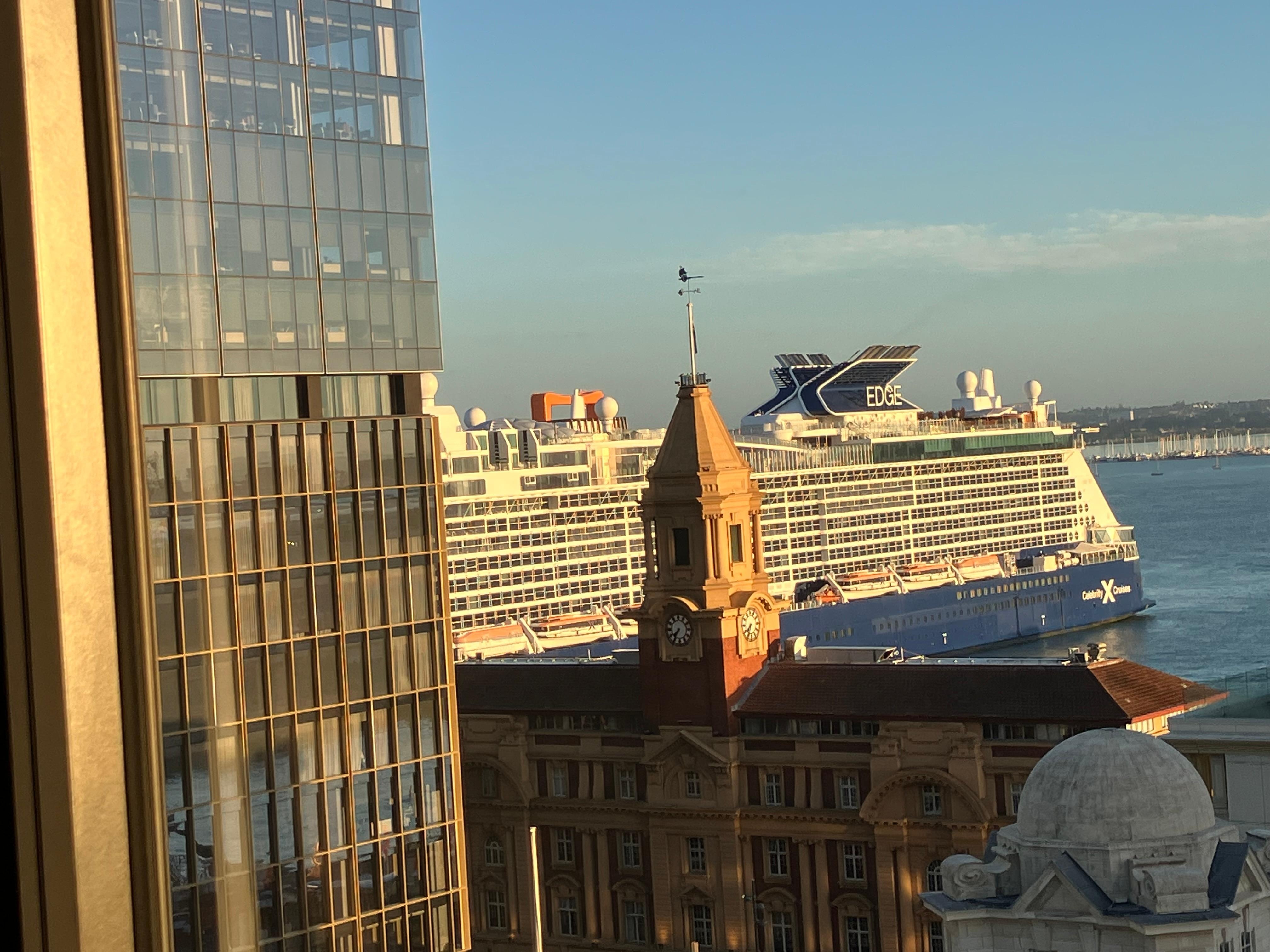 Taken from my water view room of a cruise ship