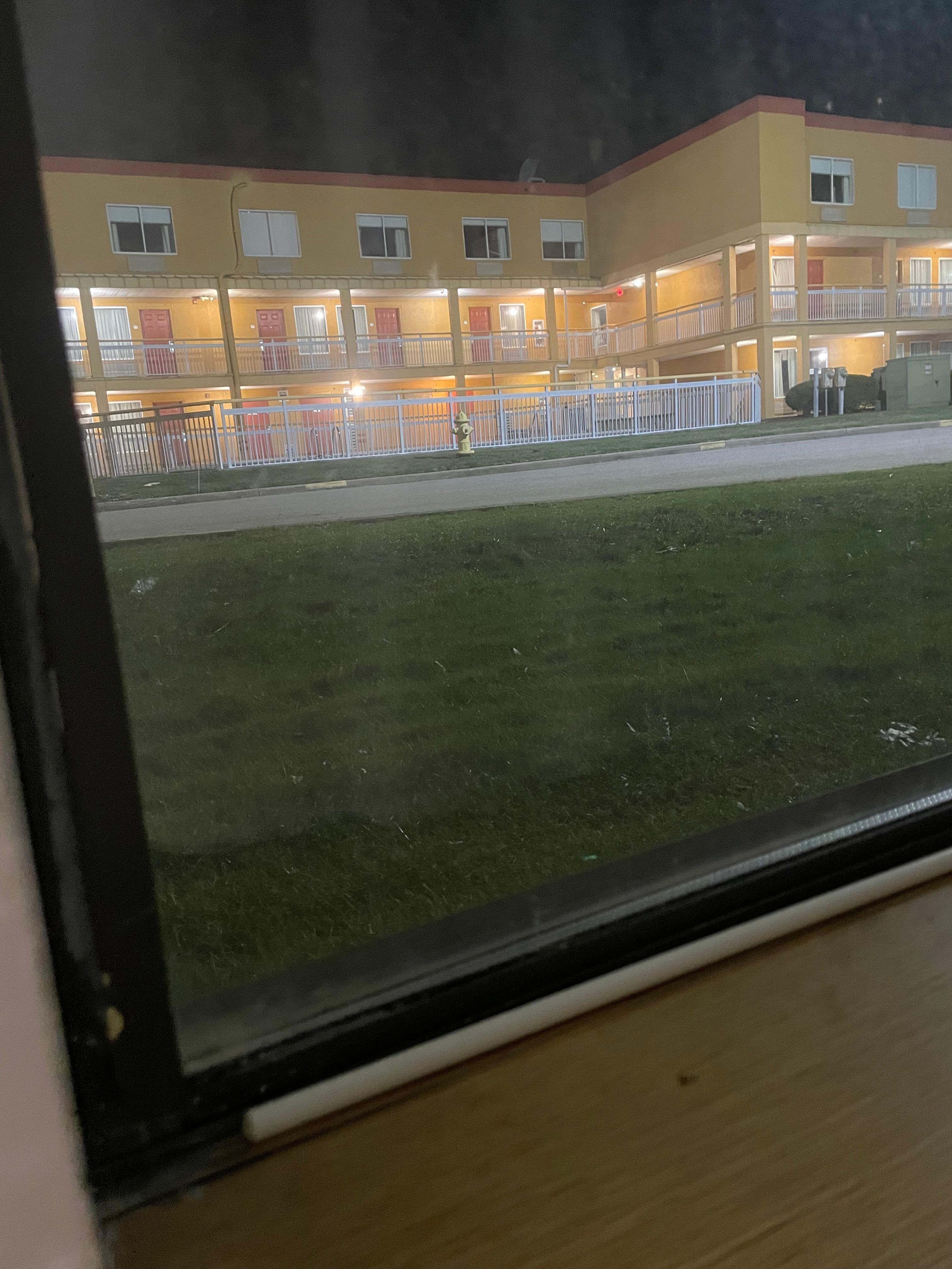 Window on ground level, unlocked