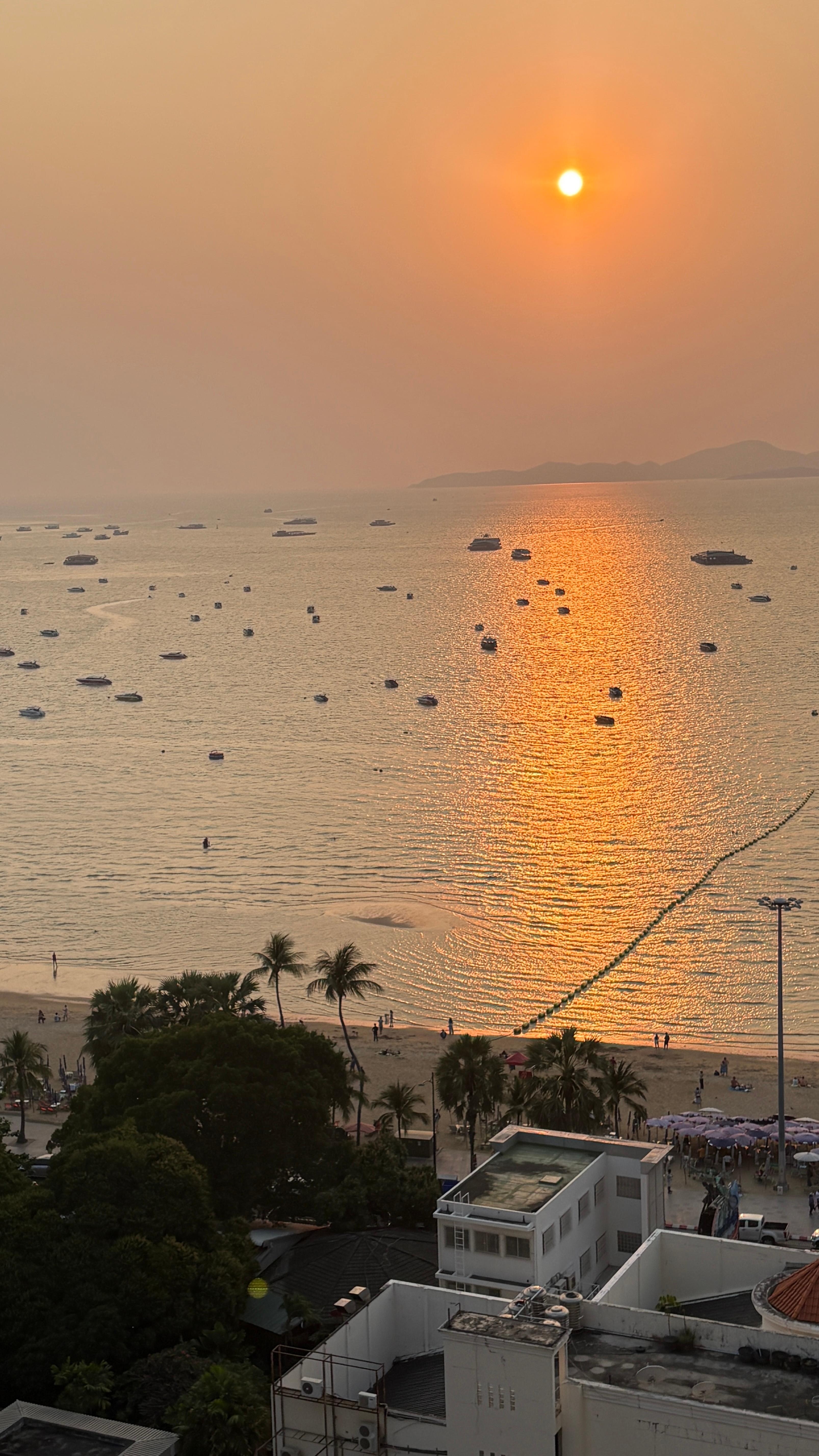 View from hotel balcony 
