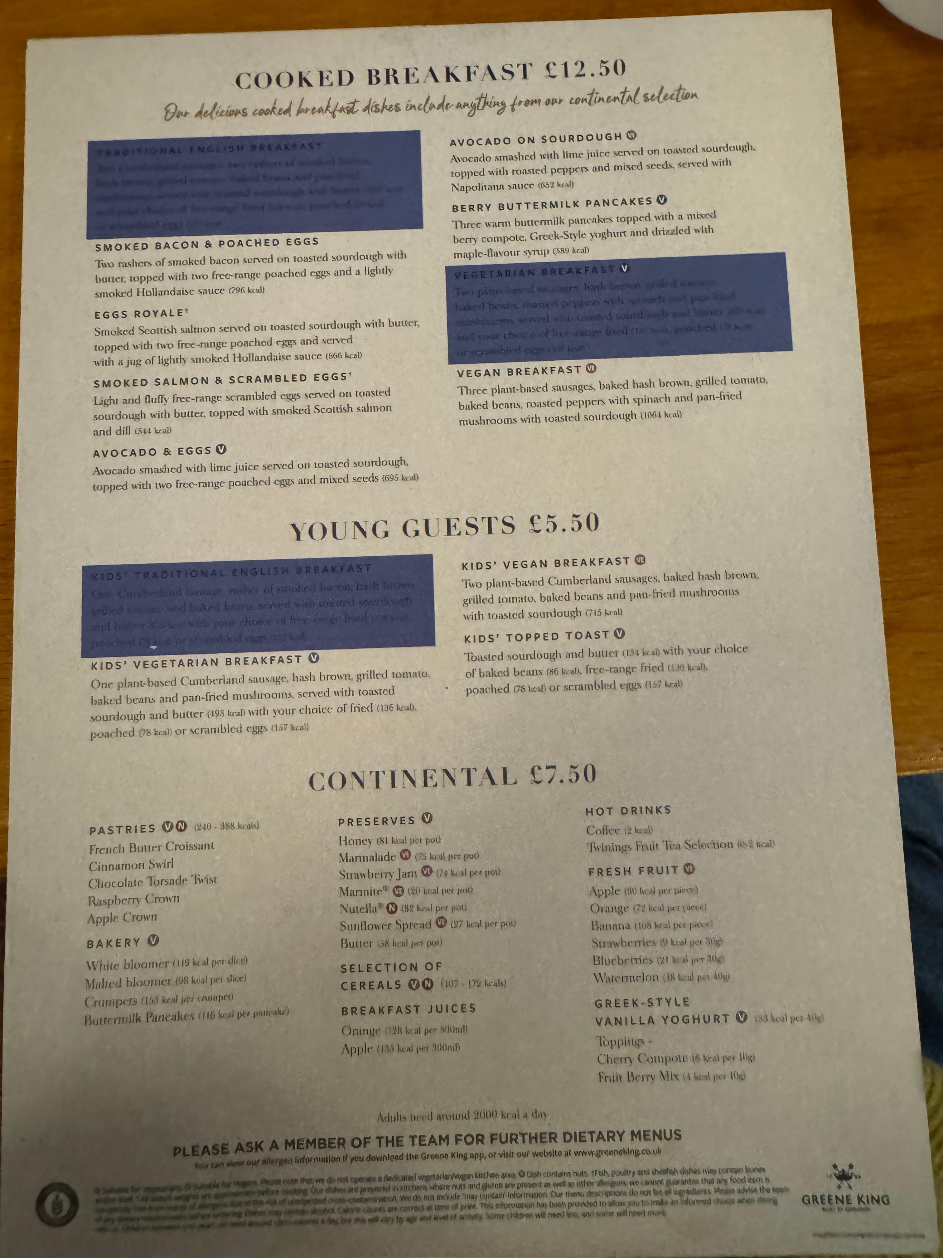 Couldn’t read the blue boxes with dark black print!! 