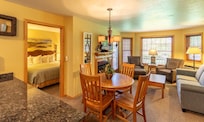 2 bedroom suite full kitchen and dish washer
