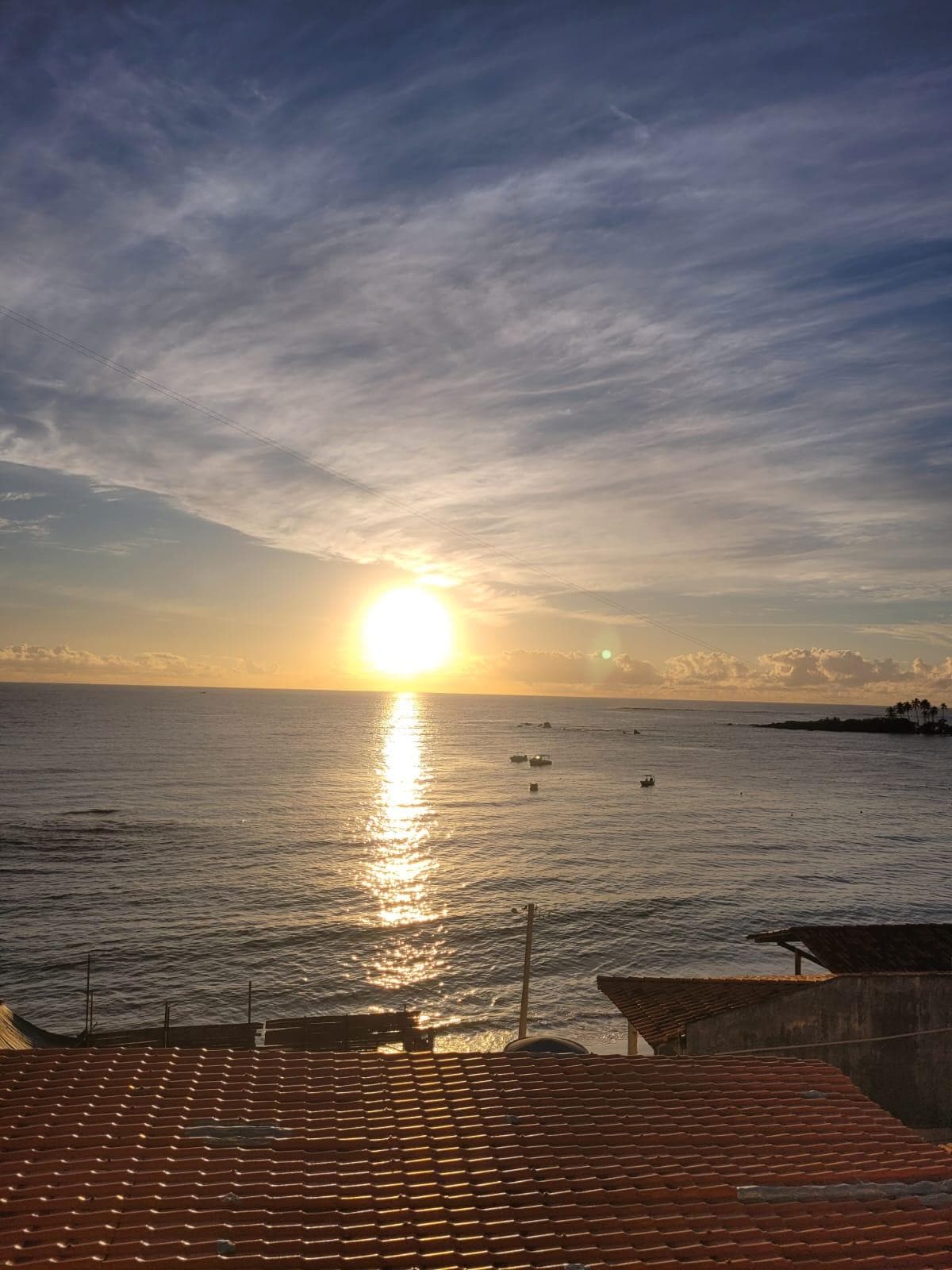 Vista da pousada ao amanhecer